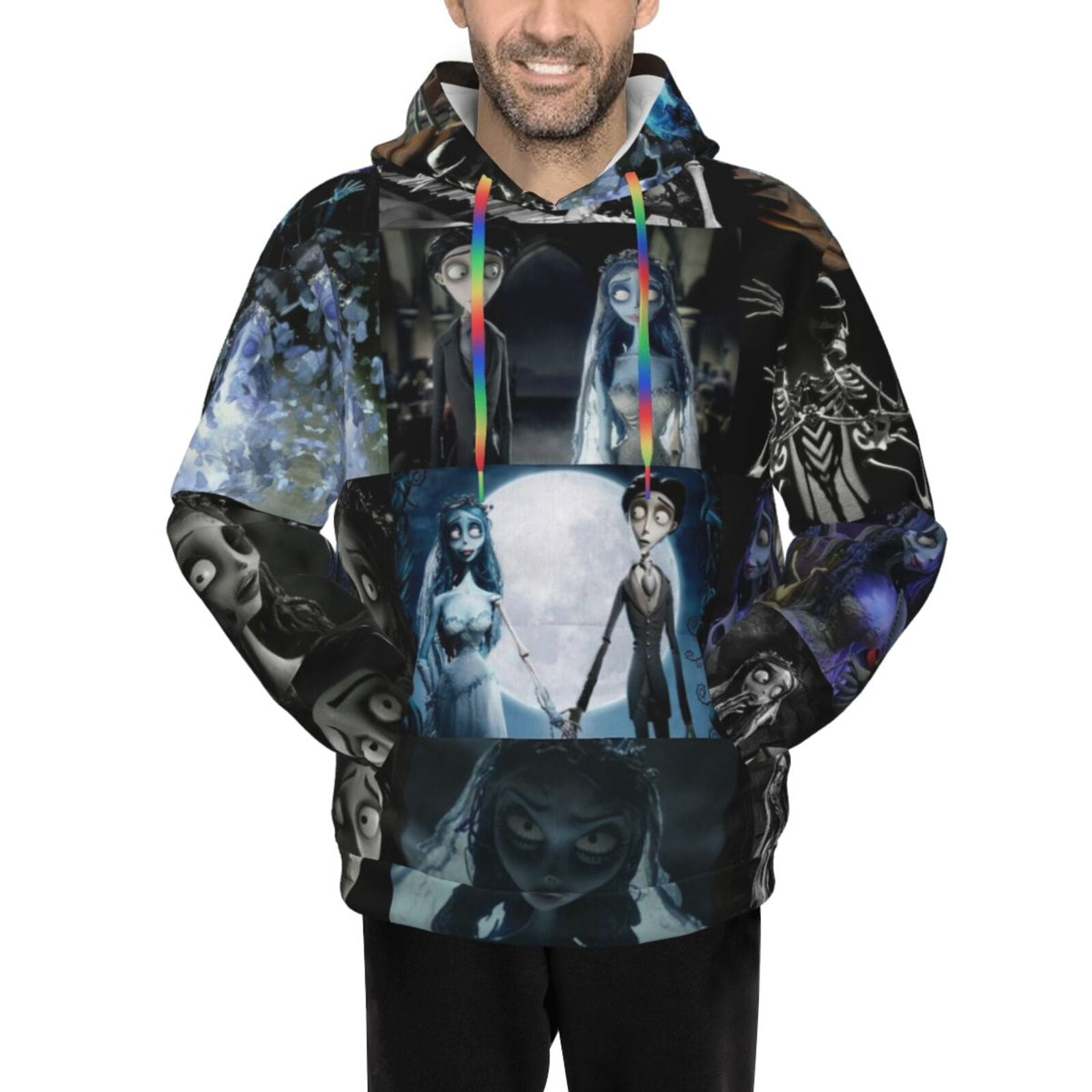 Corpse Bride Men's Hoodie Novelty Pattern Adult Hooded Sweatshirts ...