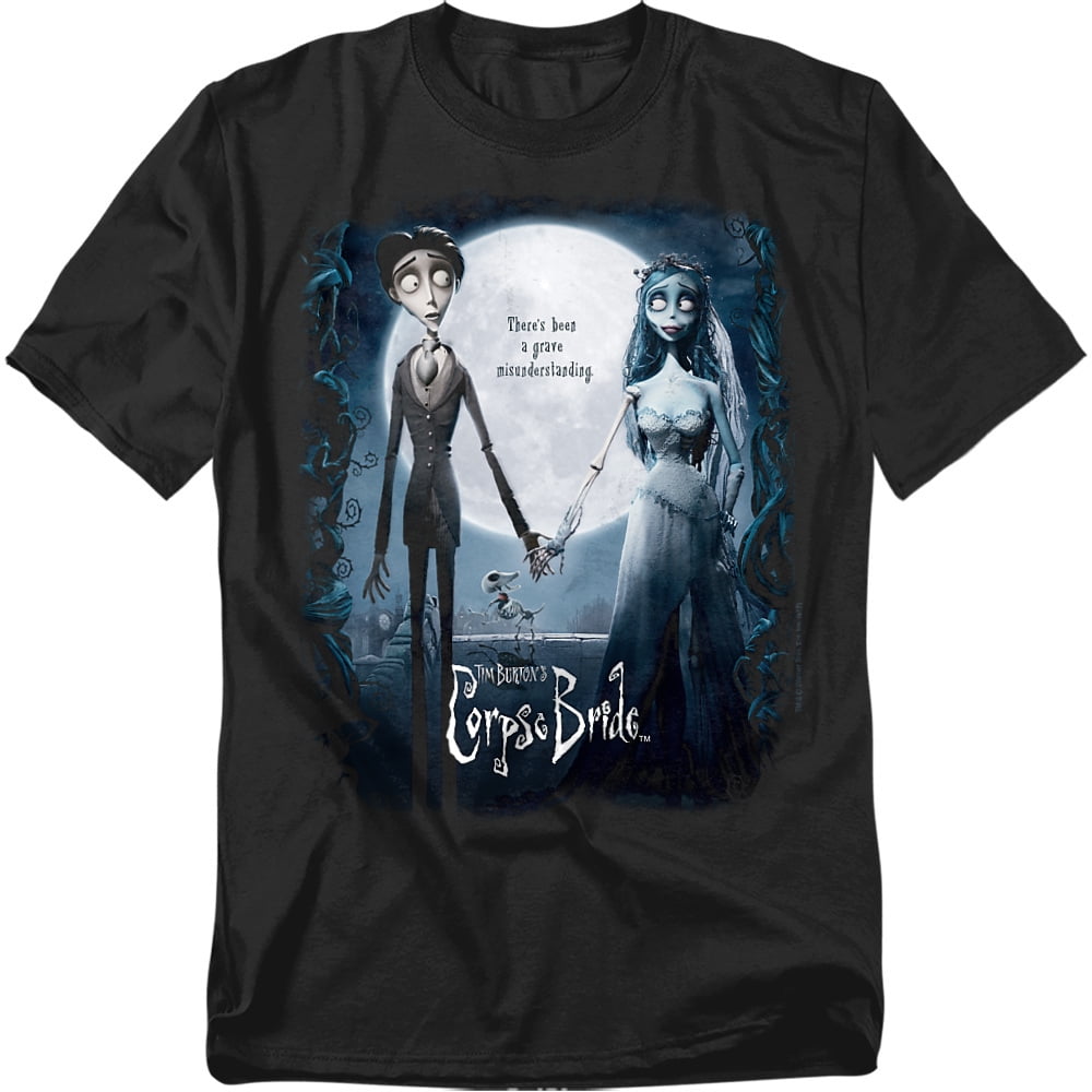 Corpse Bride T-Shirt Poster Unisex Graphic Tee For Men & Women ...