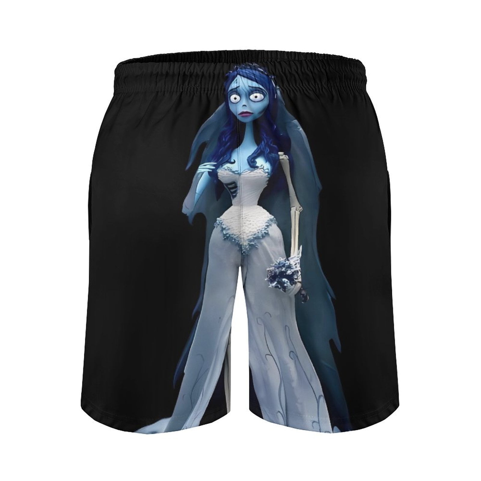 Corpse Bride Men's Shorts Quick Dry 3D Printed Beach Men's Swim Trunks ...