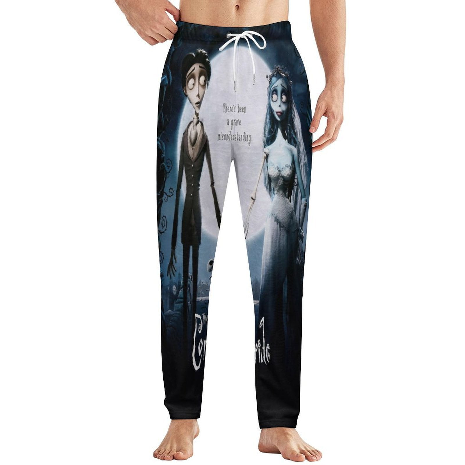Corpse Bride Mens Pajama Pants Microfleece Pajama Bottoms Sleepwear PJ ...