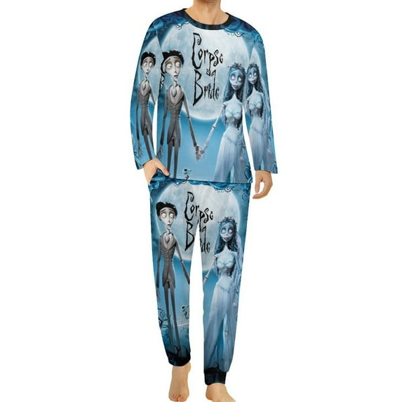 Corpse Bride Mens Pajamas Set Soft Pj Sets Comfy Sleepware Pajamas ...