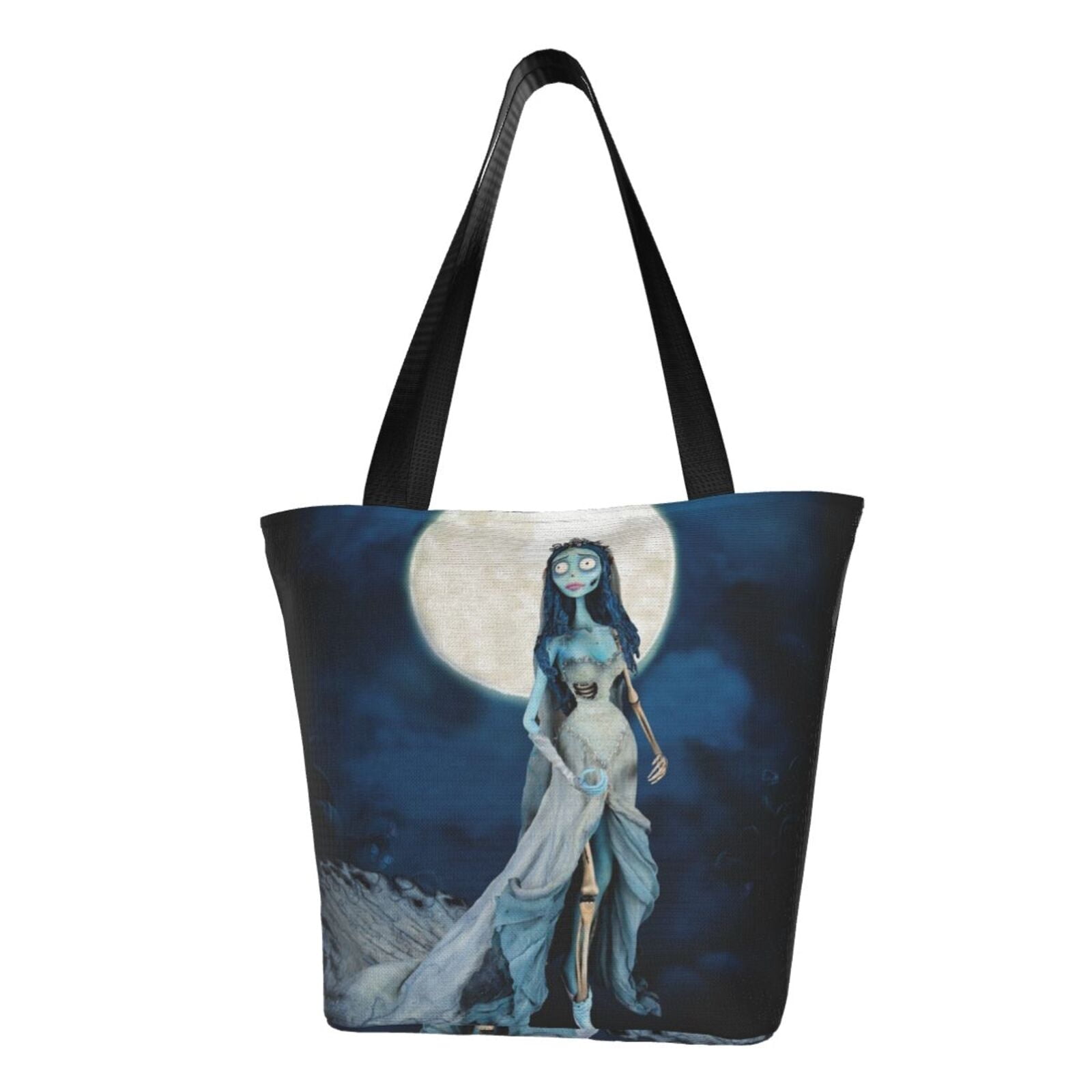 Corpse Bride Moon Women's Tote Bag Large Capacity Shoulder Handbag For ...