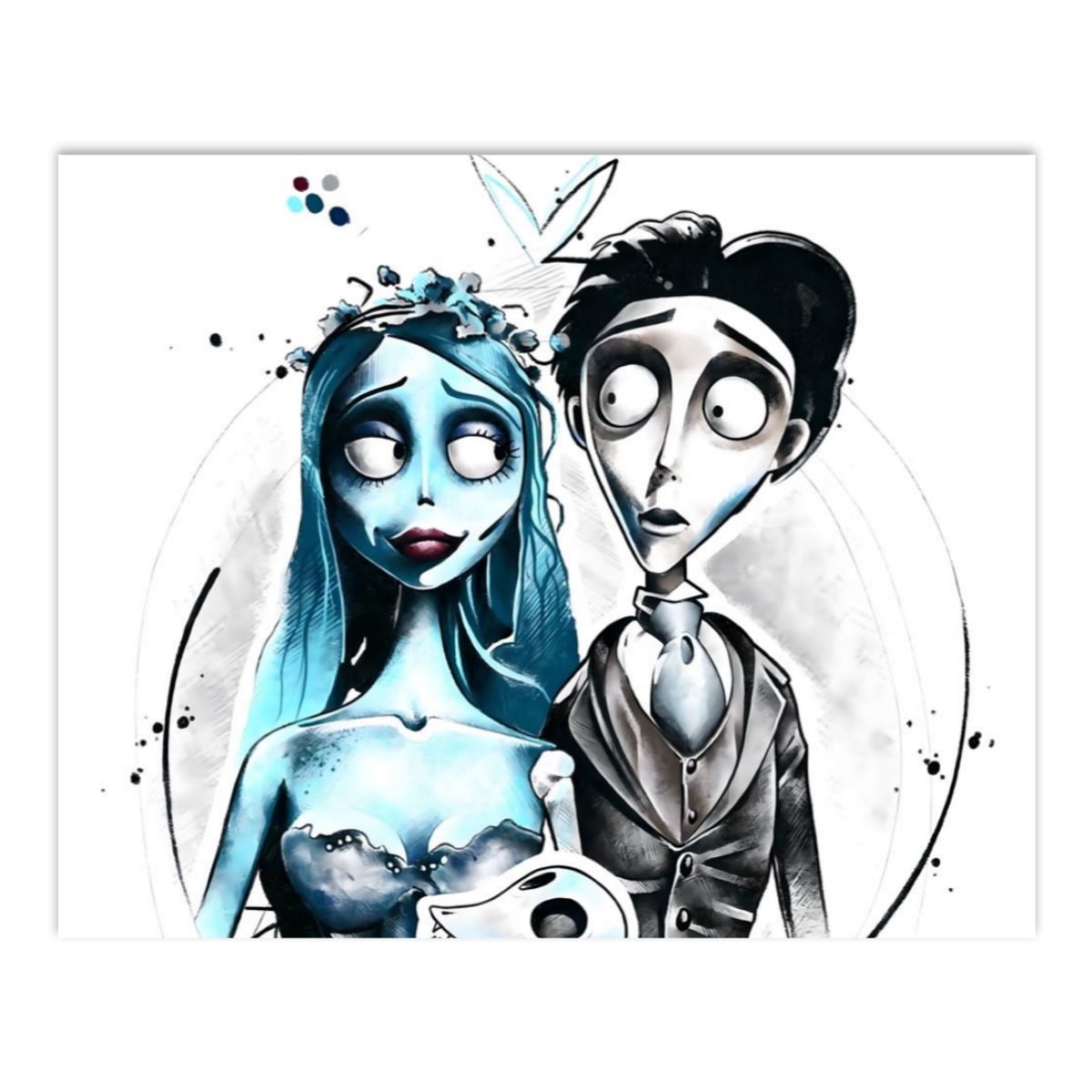 Corpse Bride Digital oil painting DIY set, exquisite digital oil ...