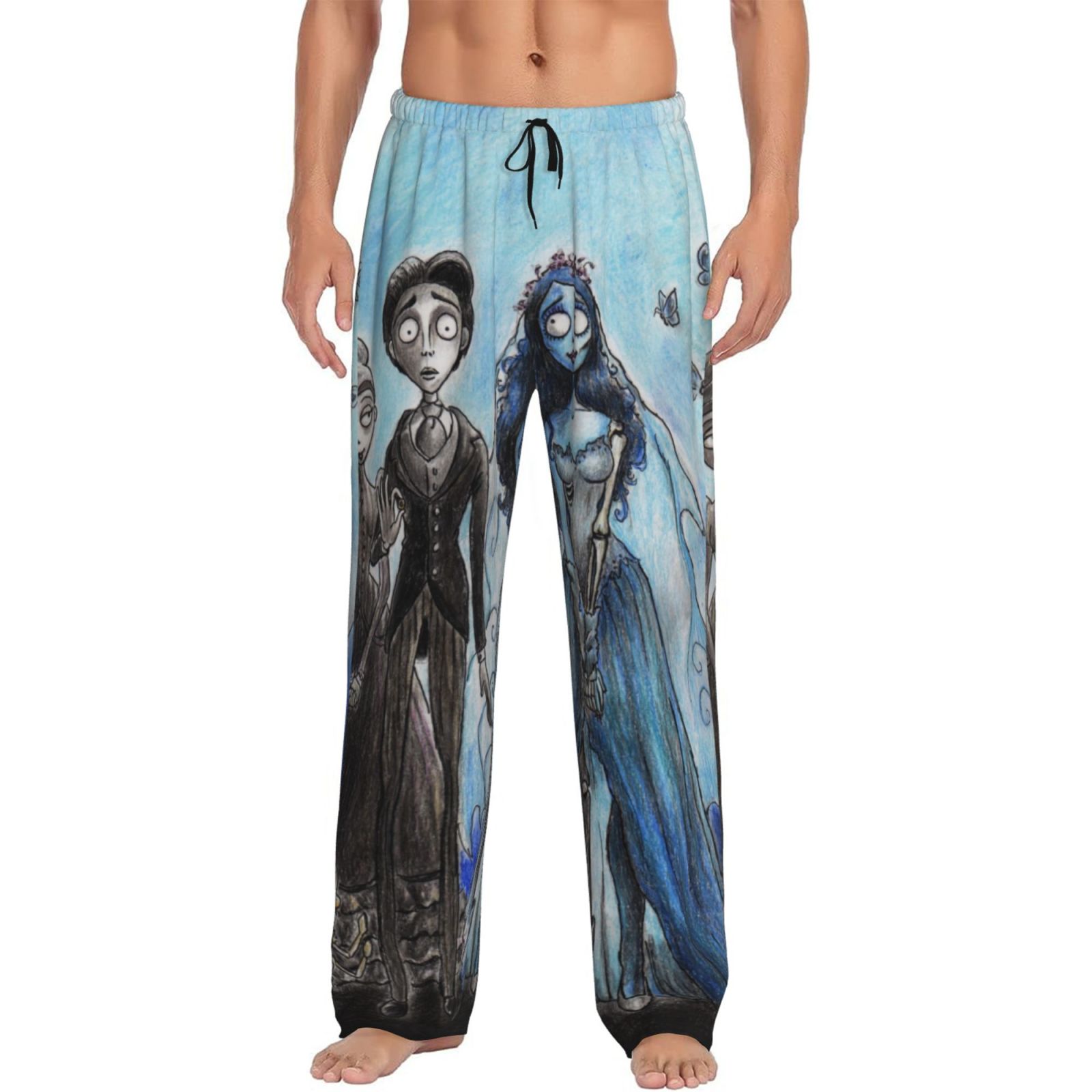 Corpse Bride Pajama Pants for Men, Super Soft All over Print Lounge ...