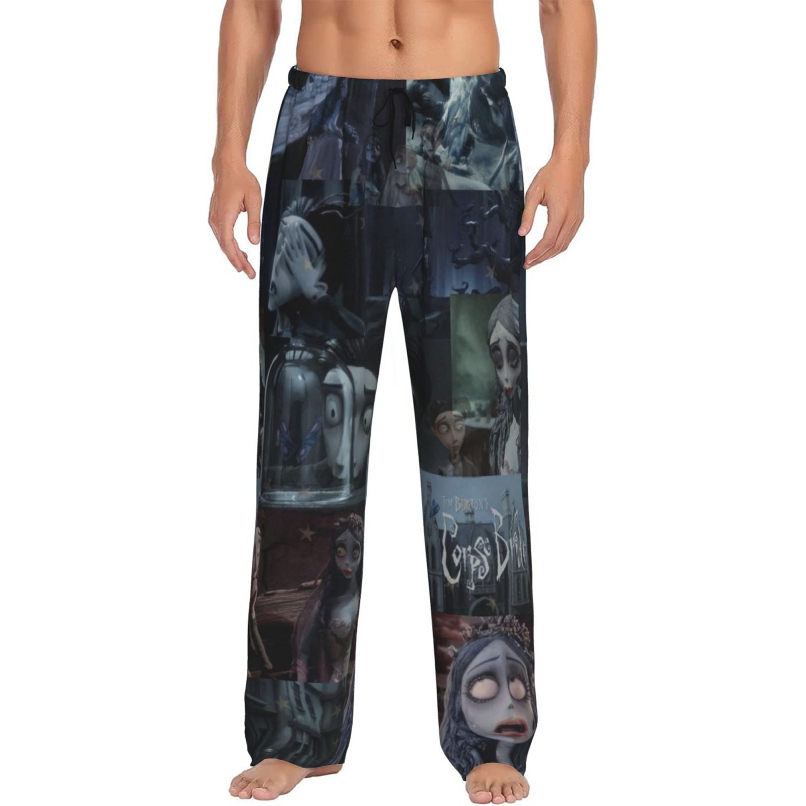 Corpse Bride Pajama Pants for Men, Super Soft All over Print Lounge ...