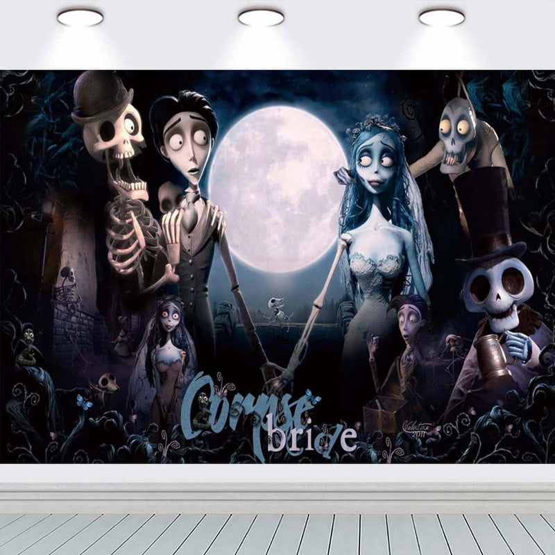 Corpse Bride Party Supplies Background Backdrop Taspestry Banner Poster ...