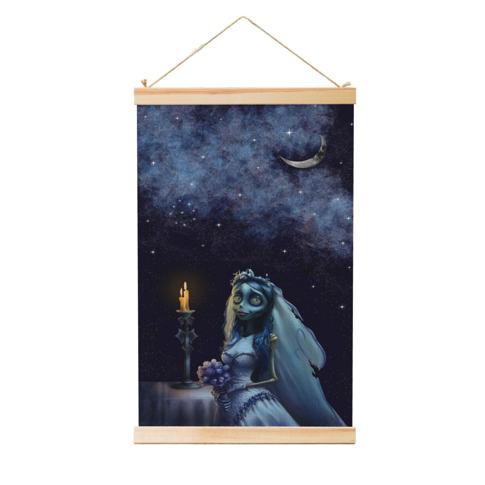 Corpse Bride Poster Canvas Wooden Shaft Hanging Poster Home Decor ...