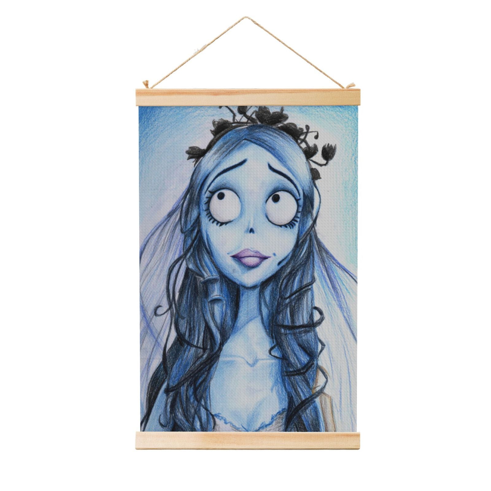 Corpse Bride Poster Canvas Wooden Shaft Hanging Poster Home Decor ...