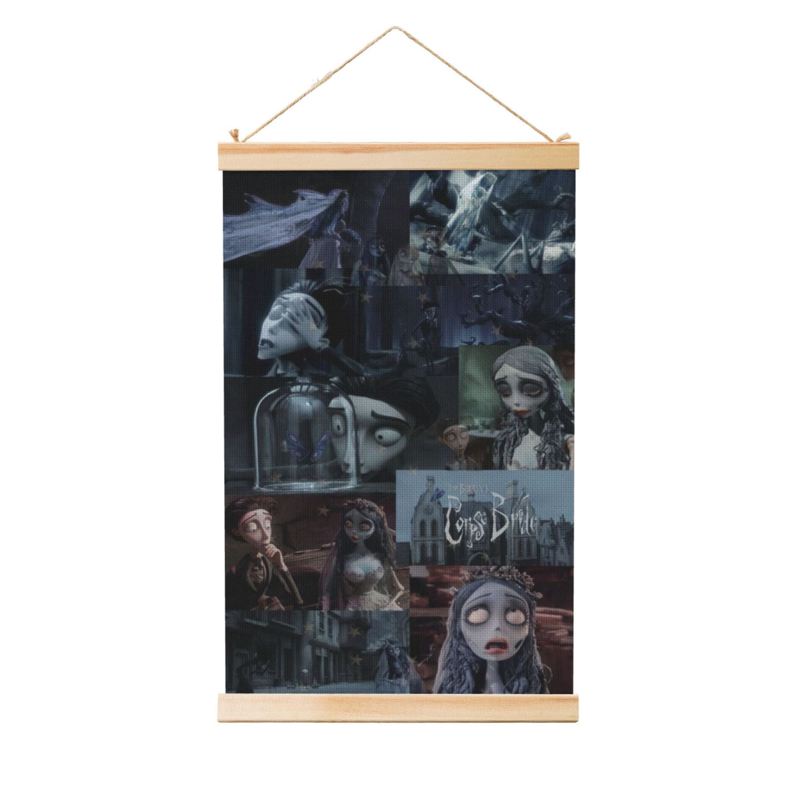 Corpse Bride Poster Canvas Wooden Shaft Hanging Poster Home Decor ...