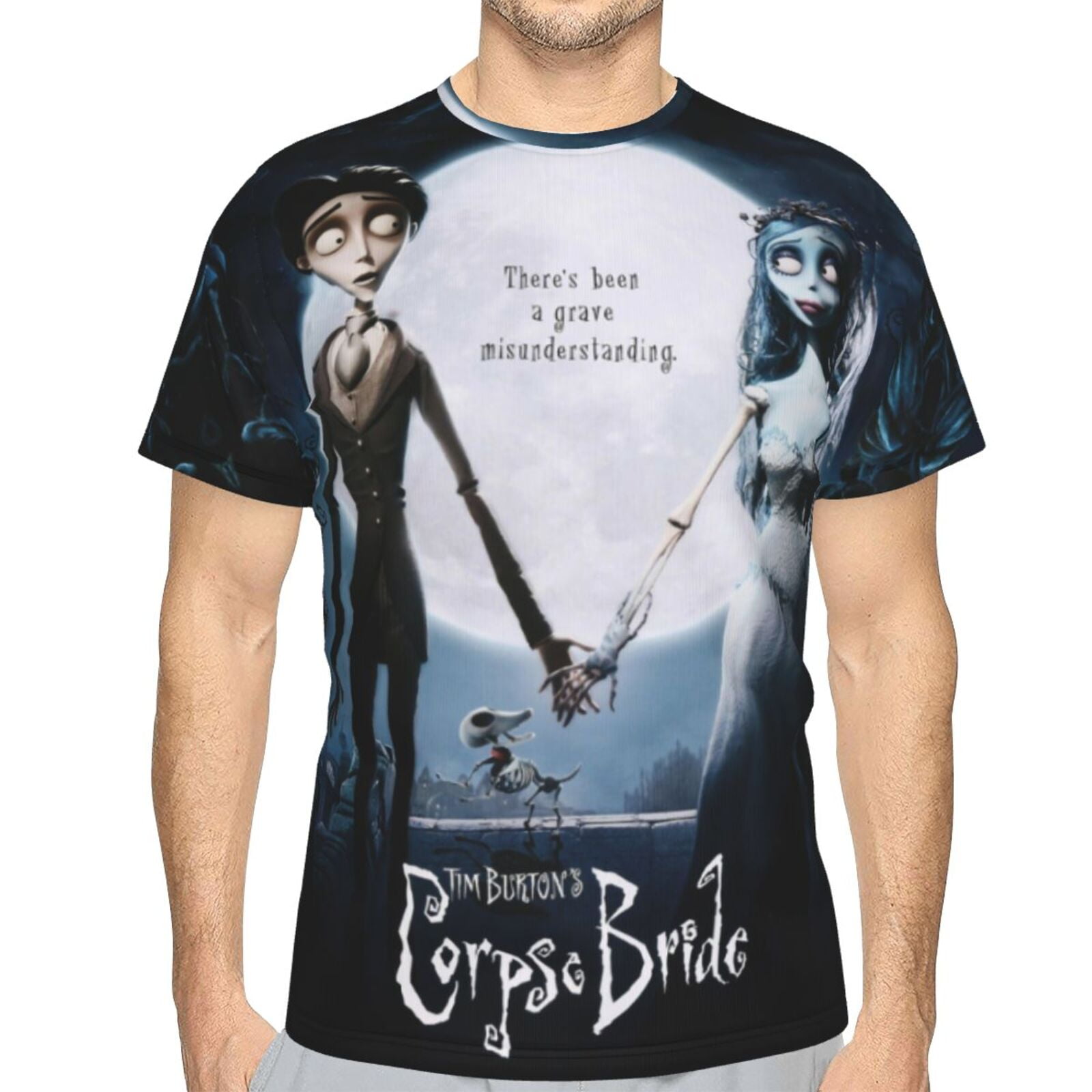Corpse Bride Shirt 3d Printed T Shirt Crewneck Short Sleeve Top Tees ...