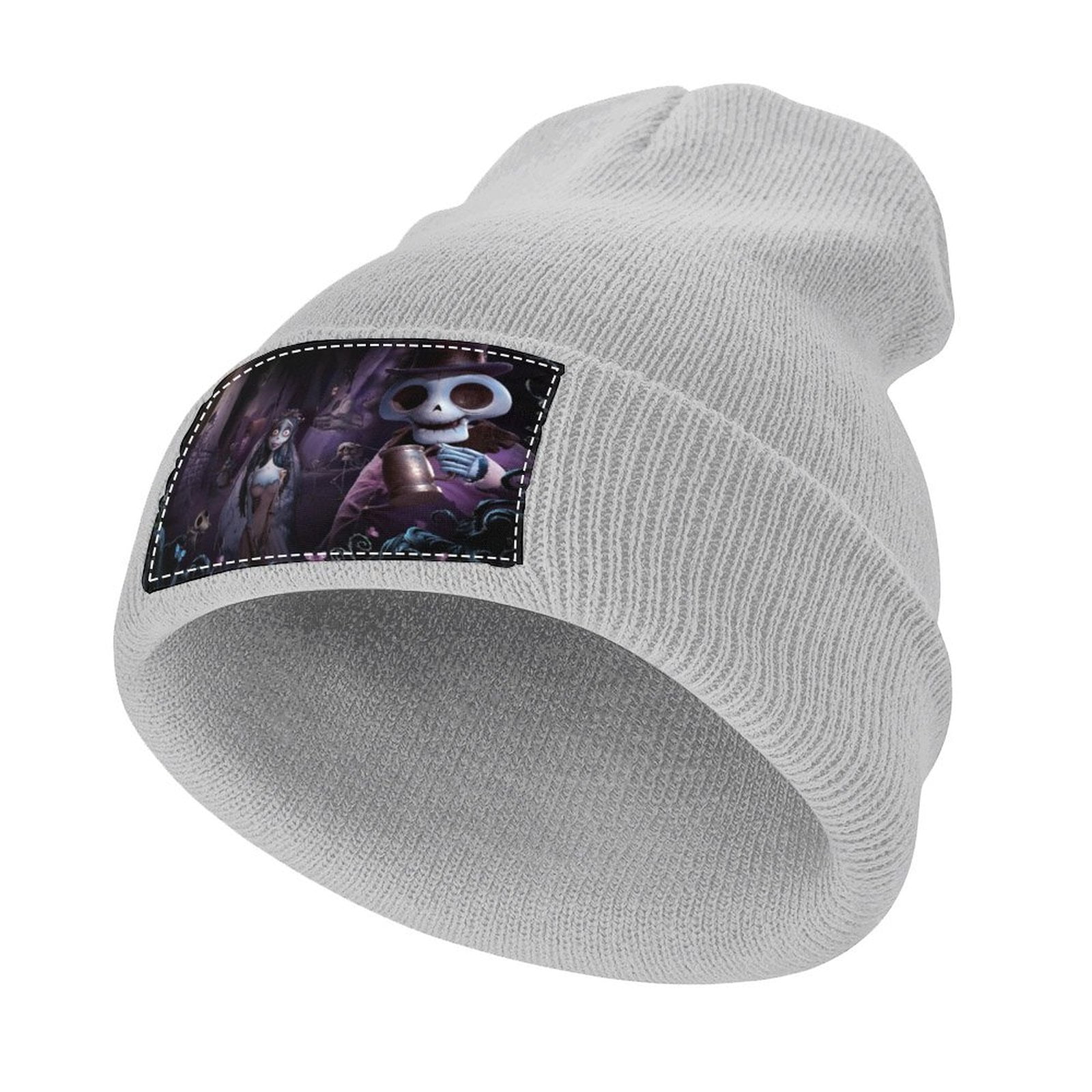 Corpse Bride Skull Stretchable Knitted Beanie Hat Daily Winter Warm ...