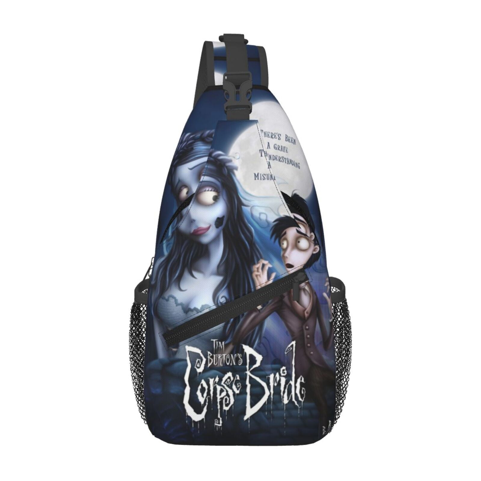 Corpse Bride Sling Bag Unisex Crossbody Backpack Casual Cross Chest Bag ...