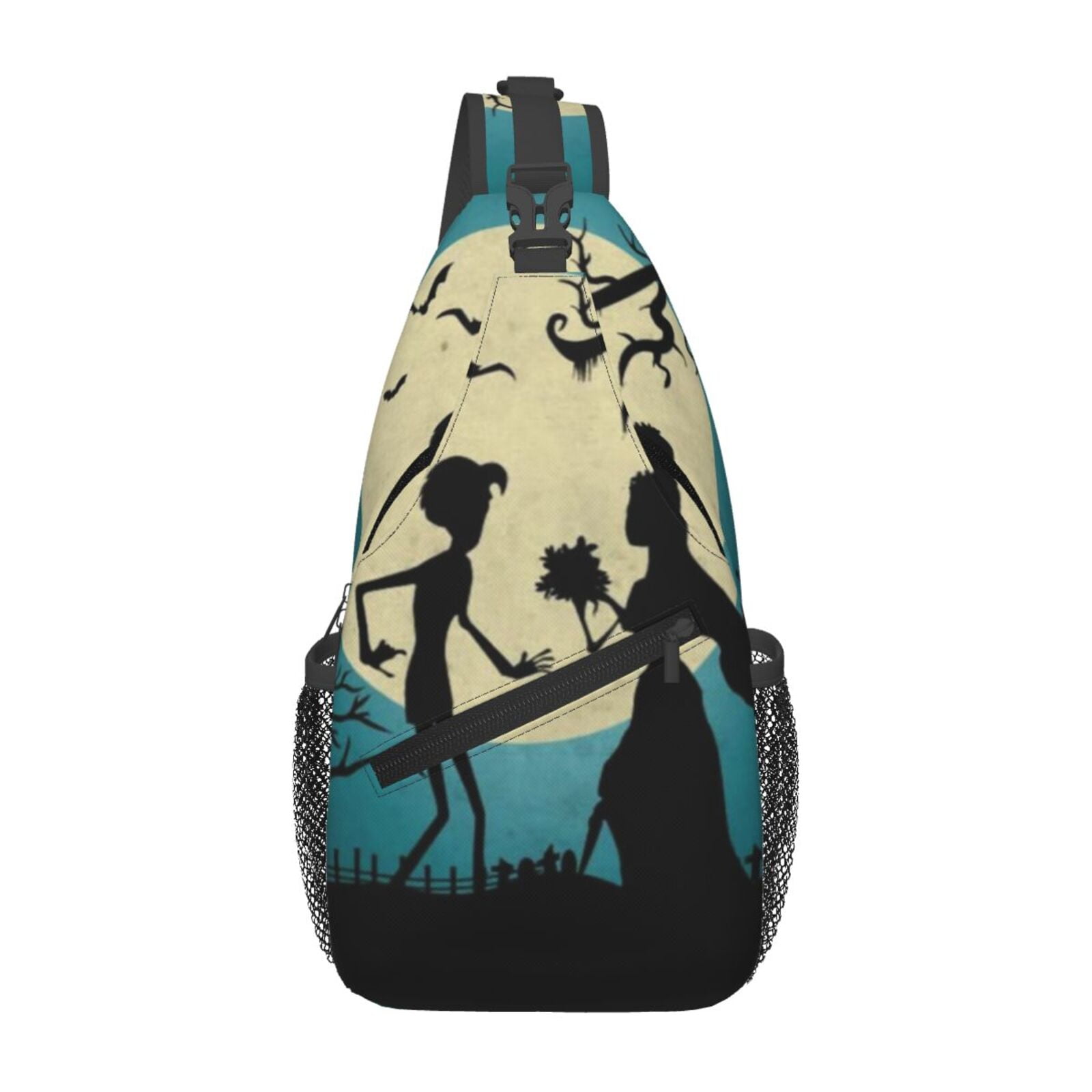Corpse Bride Sling Bag Unisex Crossbody Backpack Casual Cross Chest Bag ...