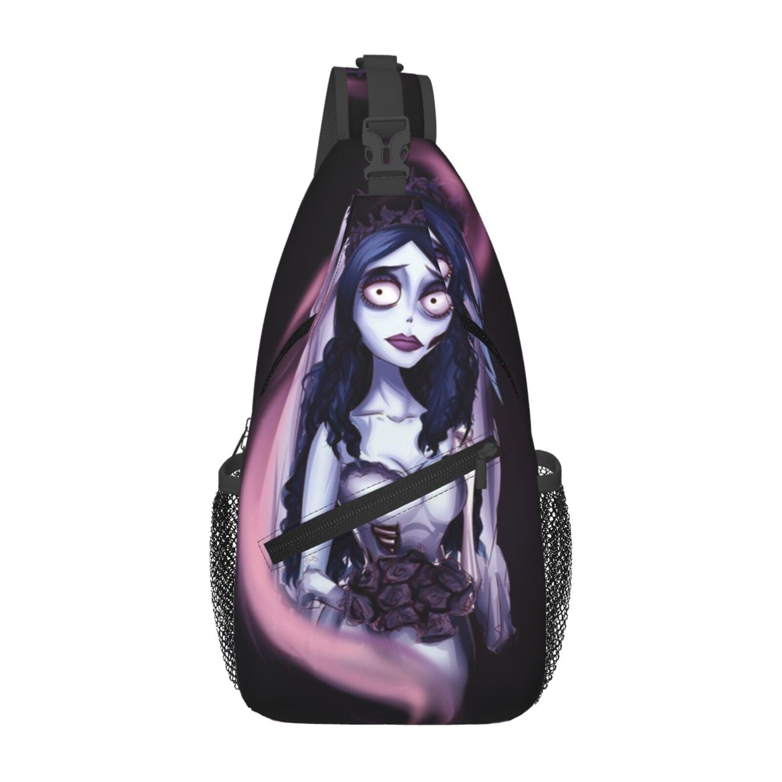 Corpse Bride Sling Bag Unisex Crossbody Backpack Casual Cross Chest Bag ...