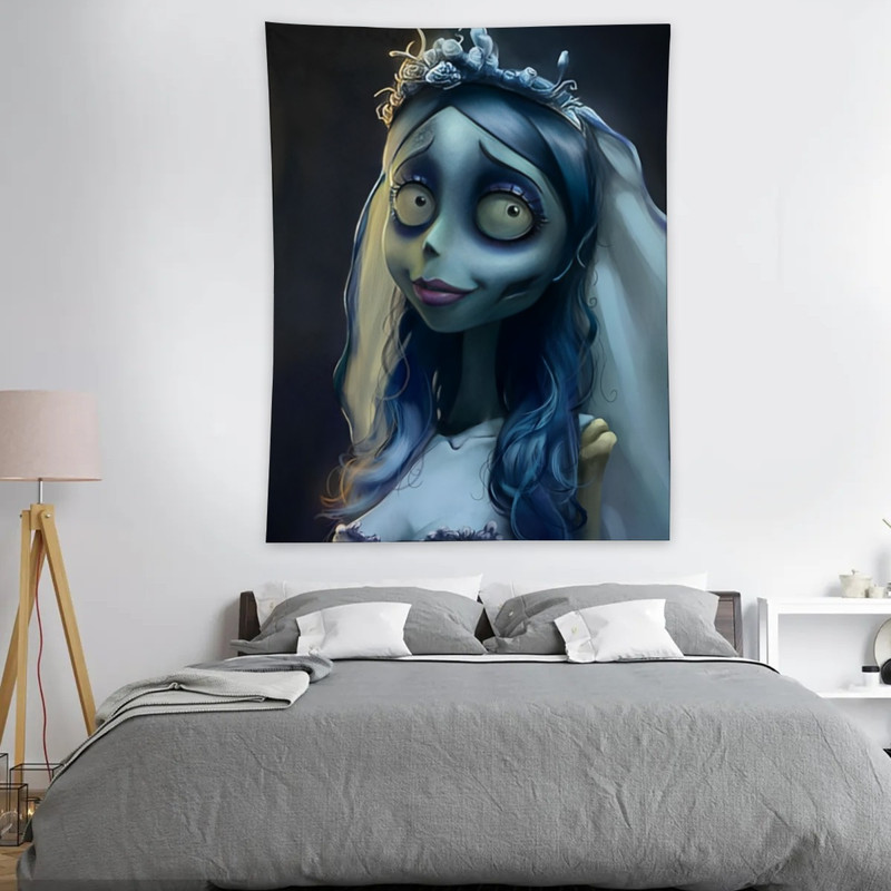 Corpse Bride Tapestry Gift Wall Hanging Backdrop for Room Bedroom Girls ...
