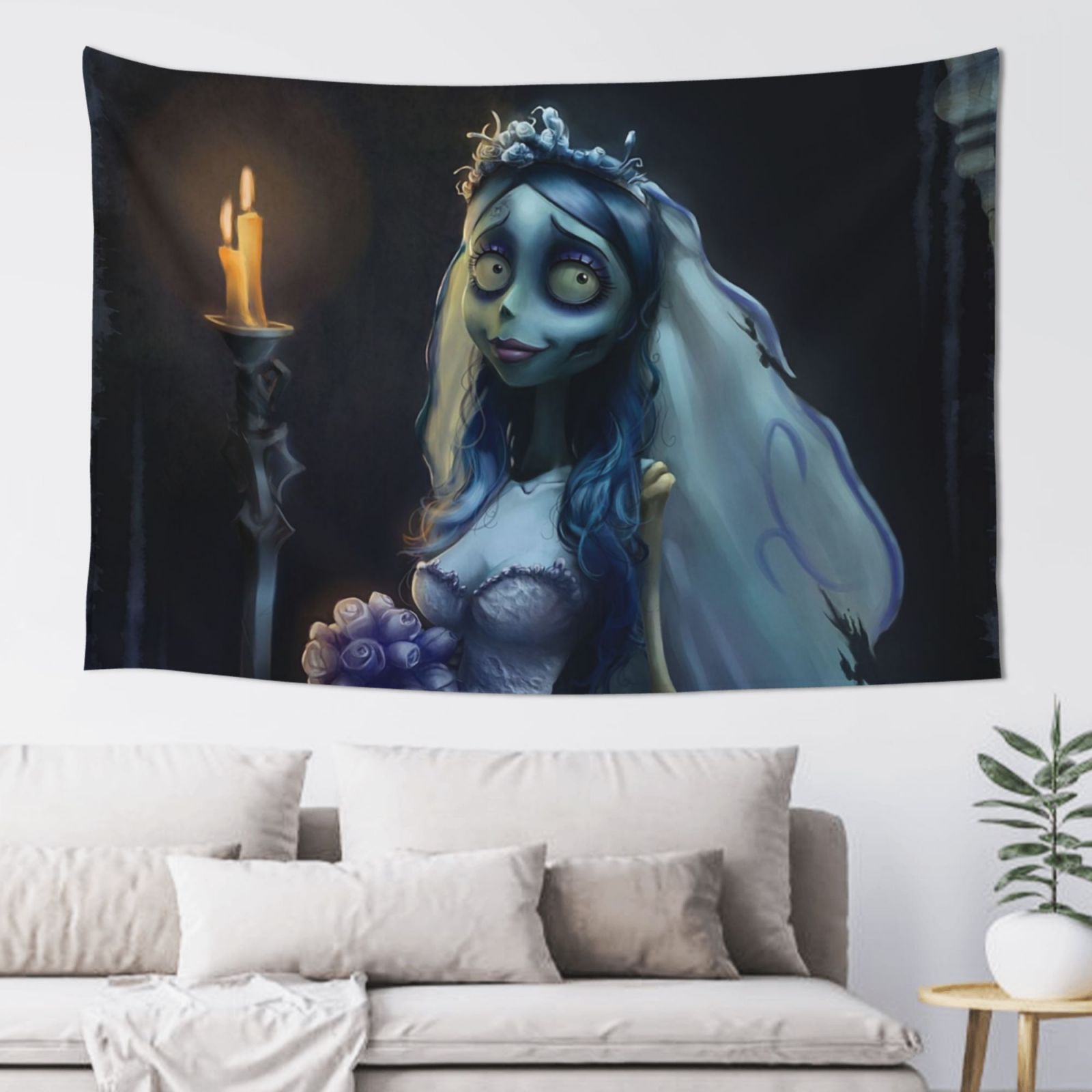 Corpse Bride Tapestry Wall Hanging Home Decoration Wall Blanket ...