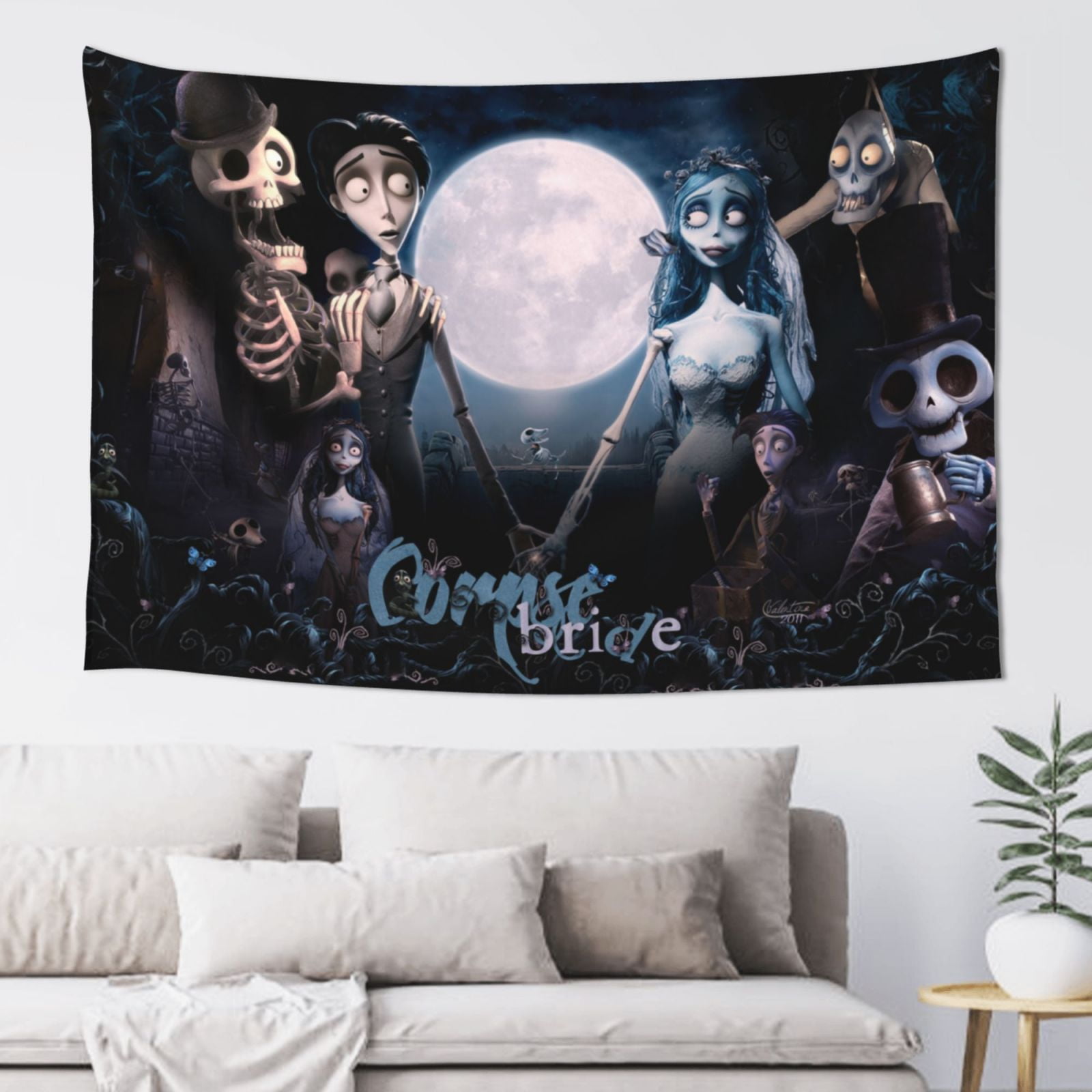 Corpse Bride Tapestry Wall Hanging Home Decoration Wall Blanket ...