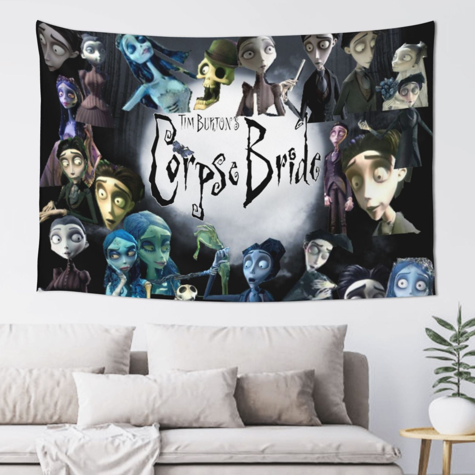 Corpse Bride Tapestry Wall Hanging Home Decoration Wall Blanket ...