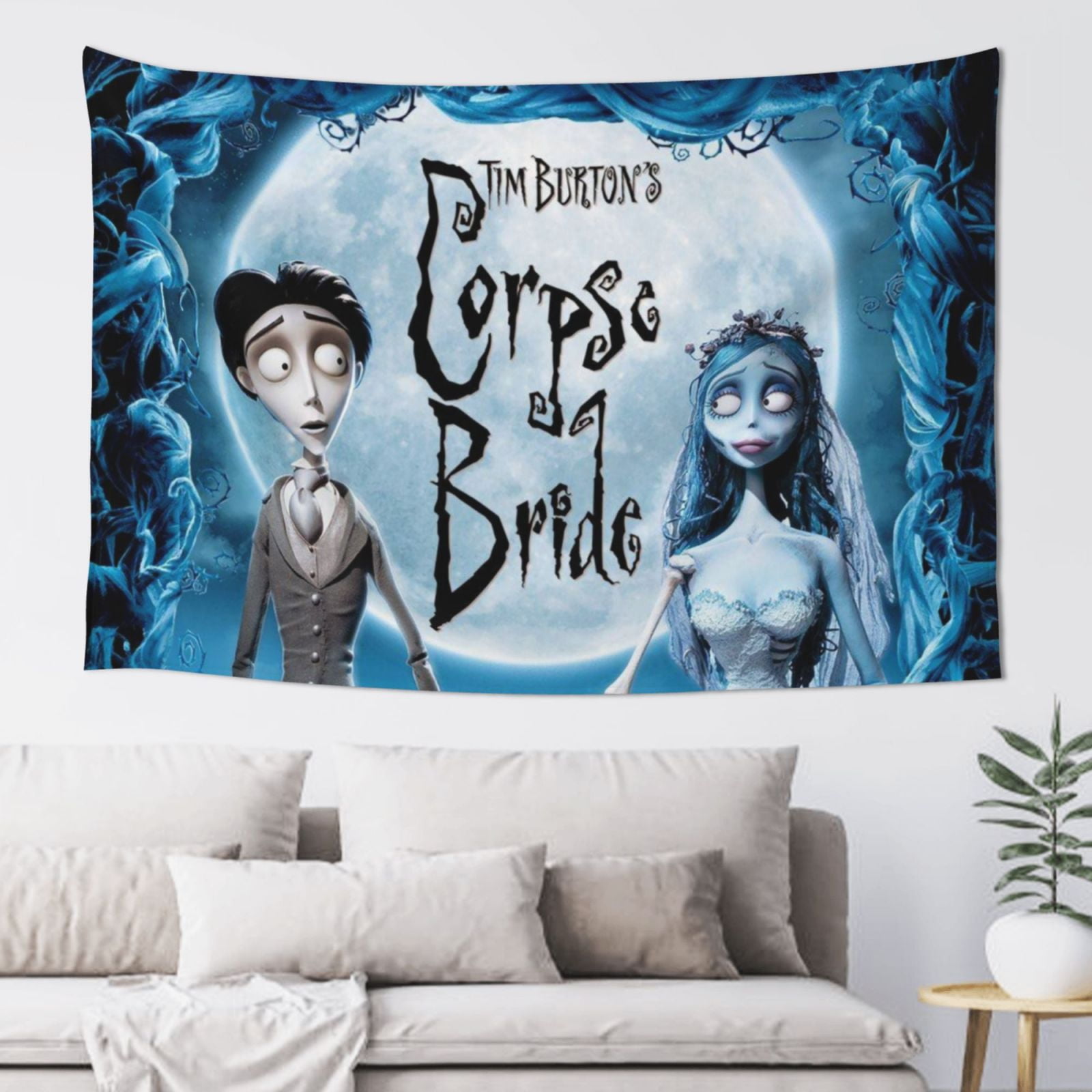 Corpse Bride Tapestry Wall Hanging Home Decoration Wall Blanket ...