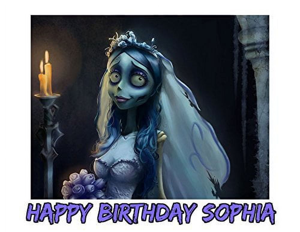 Corpse Bride Tim Burton Gothic Edible Image Photo Sugar Frosting Icing ...