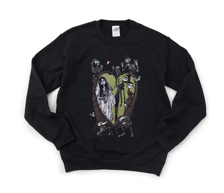 Corpse Bride Tree Heart Tim Burton Gothic Romance Fan Sweatshirt, for ...