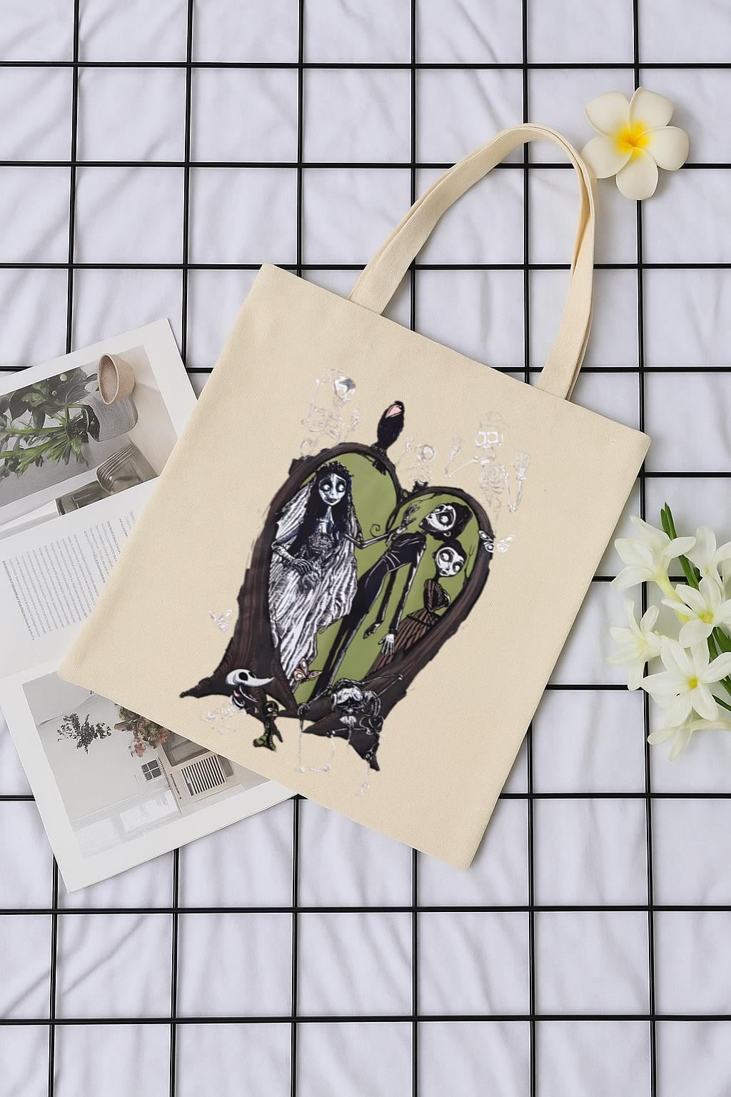 Corpse Bride Tree Heart Tote Bag Up to -TH52308 - Walmart.com