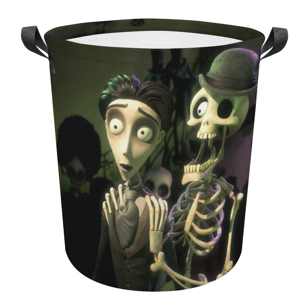 Corpse Bride Victor Circular Laundry Hamper Foldable Large Storage ...