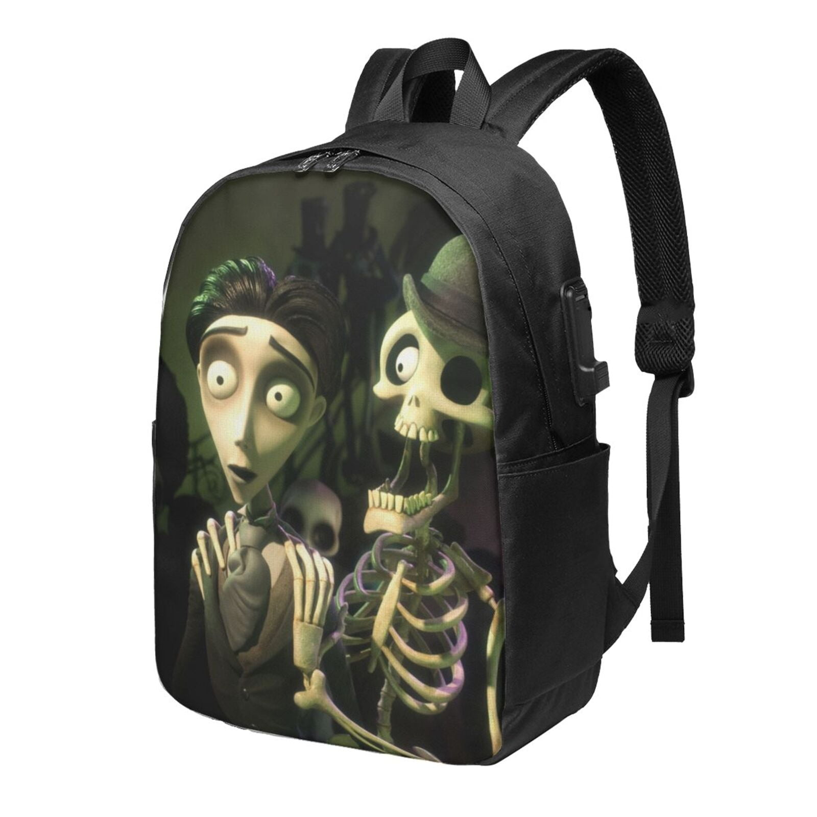Corpse Bride Victor School Backpack Laptop Bag Unisex Daypack Bookbag ...