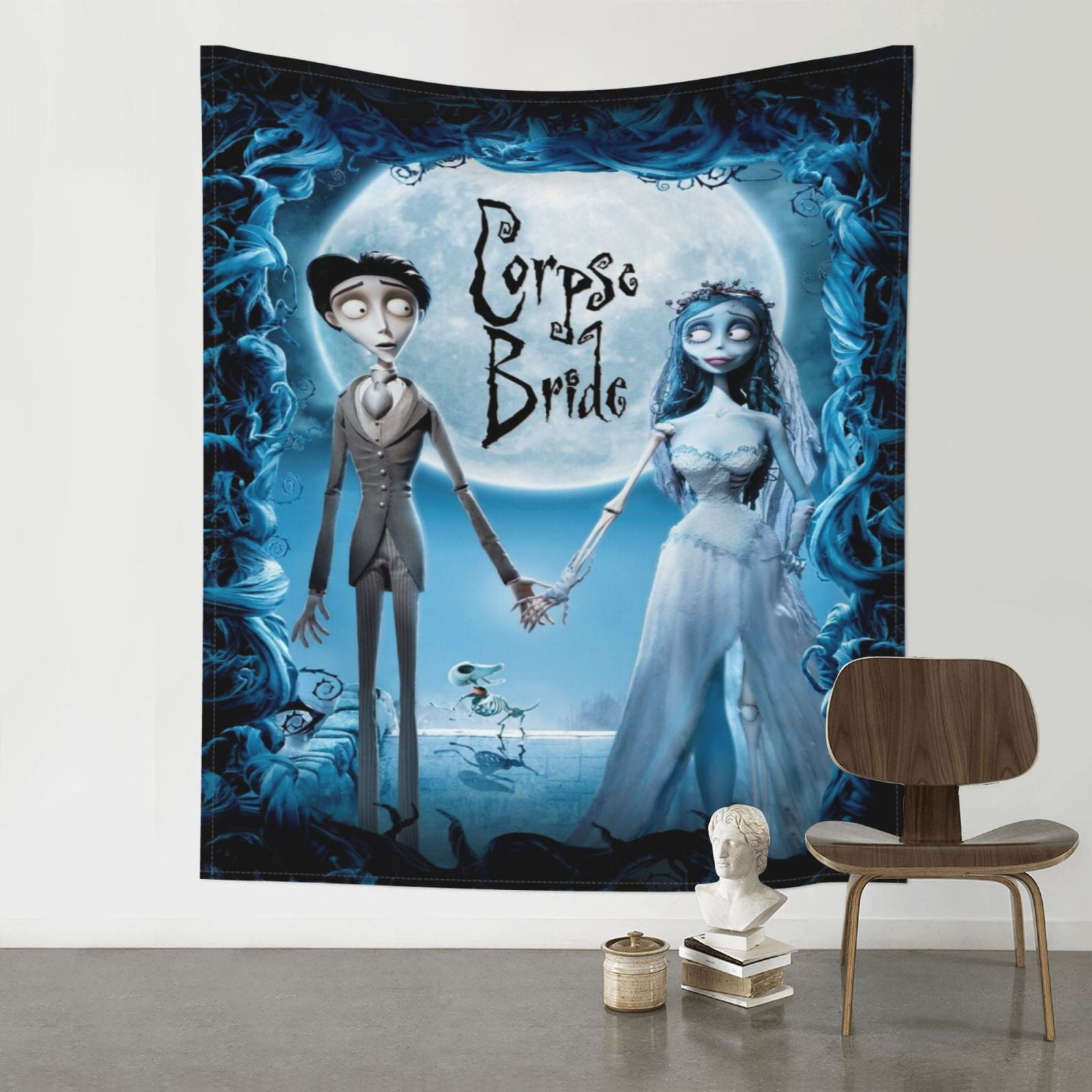Corpse Bride Wall Tapestry Cartoon Poster Wall Hanging Tapestry for ...