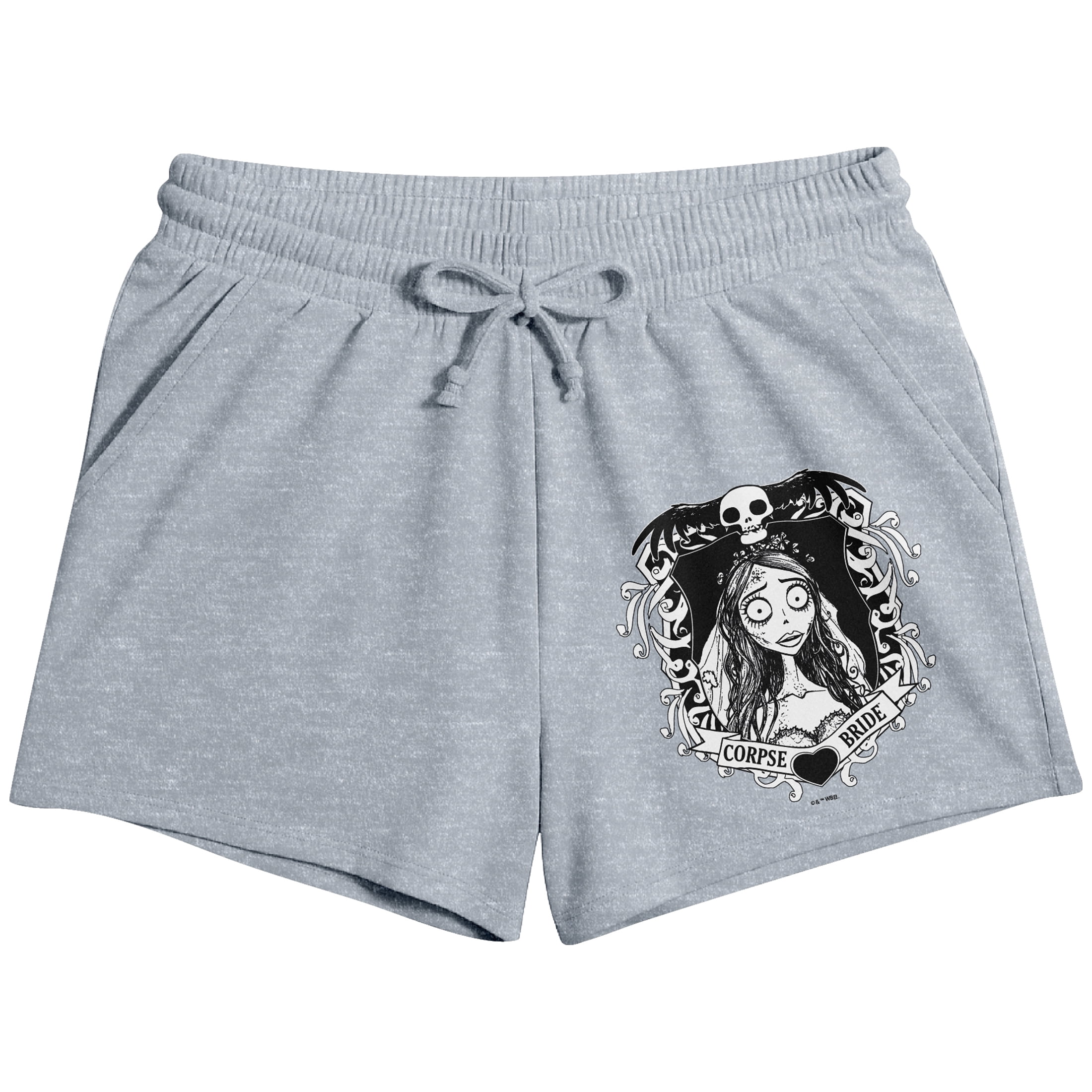 Corpse Bride Women's Lounge Shorts Gothic Emily Character Graphic ...