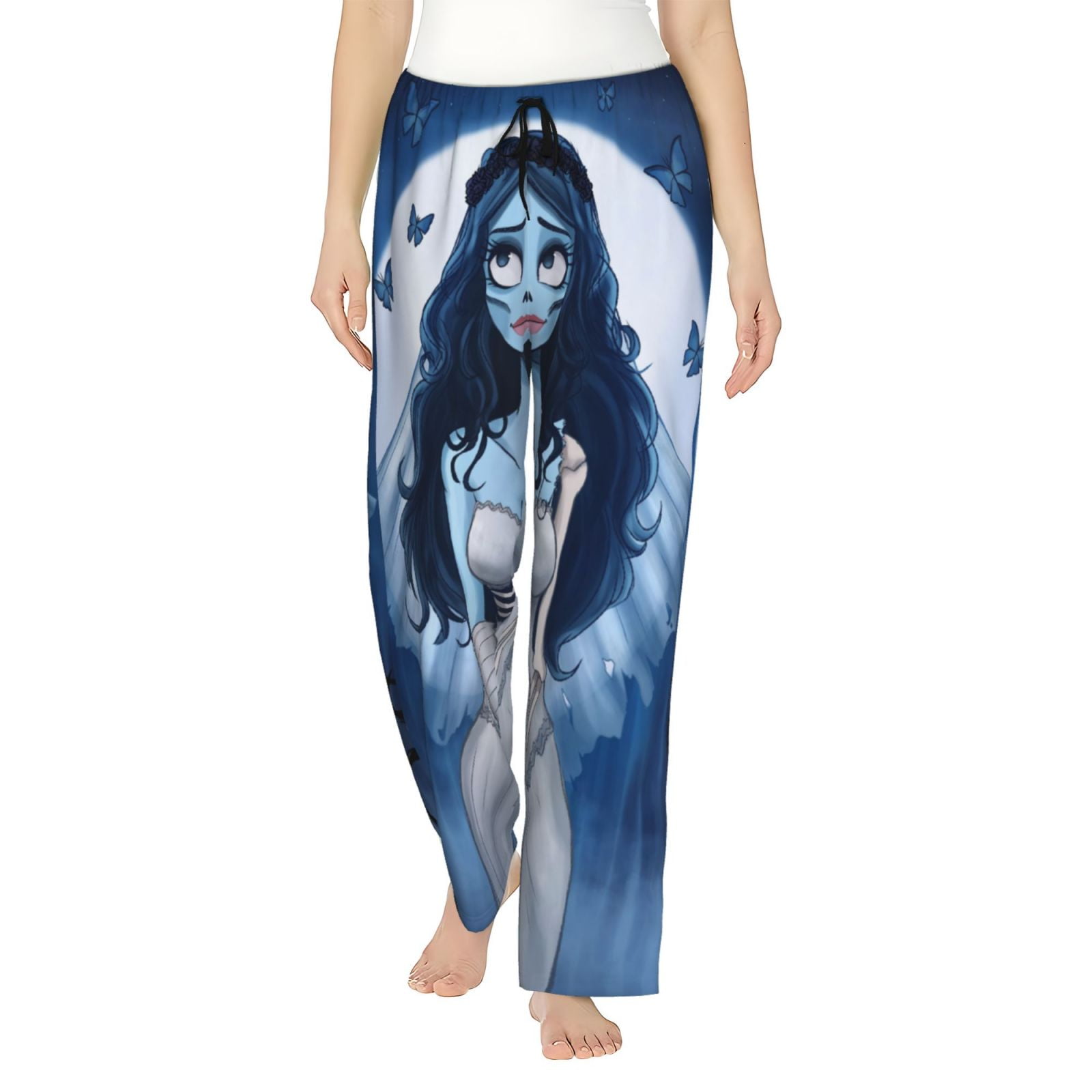 Corpse Bride Women's Pajama Pants, Comfy All Over Print Lounge Pants ...
