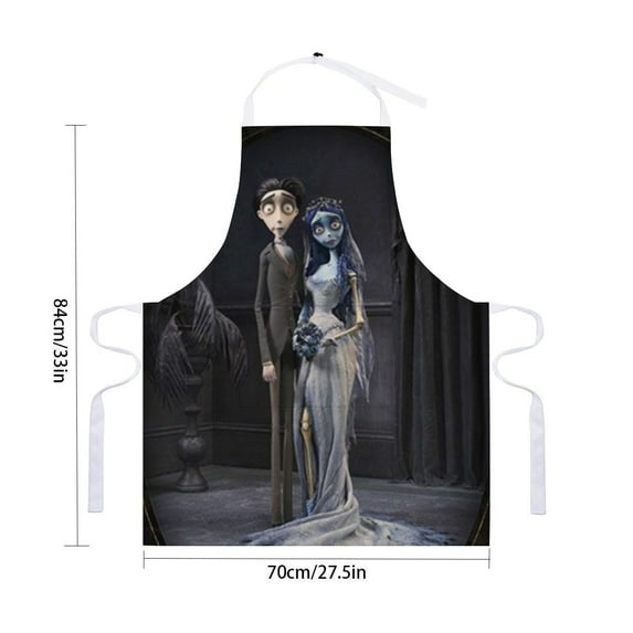 Corpse Bride apron with pockets, waterproof apron for adults ...
