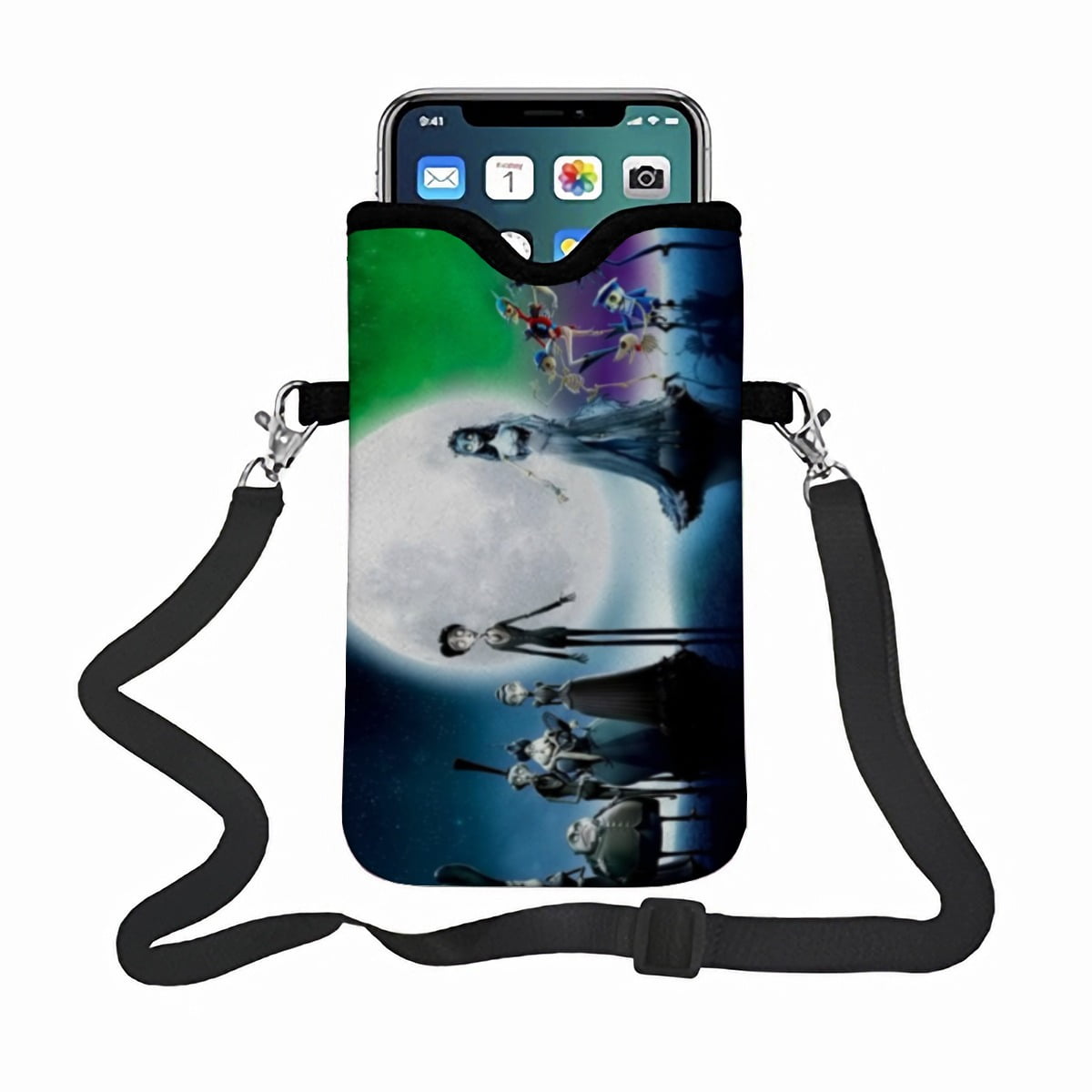Corpse Bride phone bag, equipped with an adjustable strap small bag ...