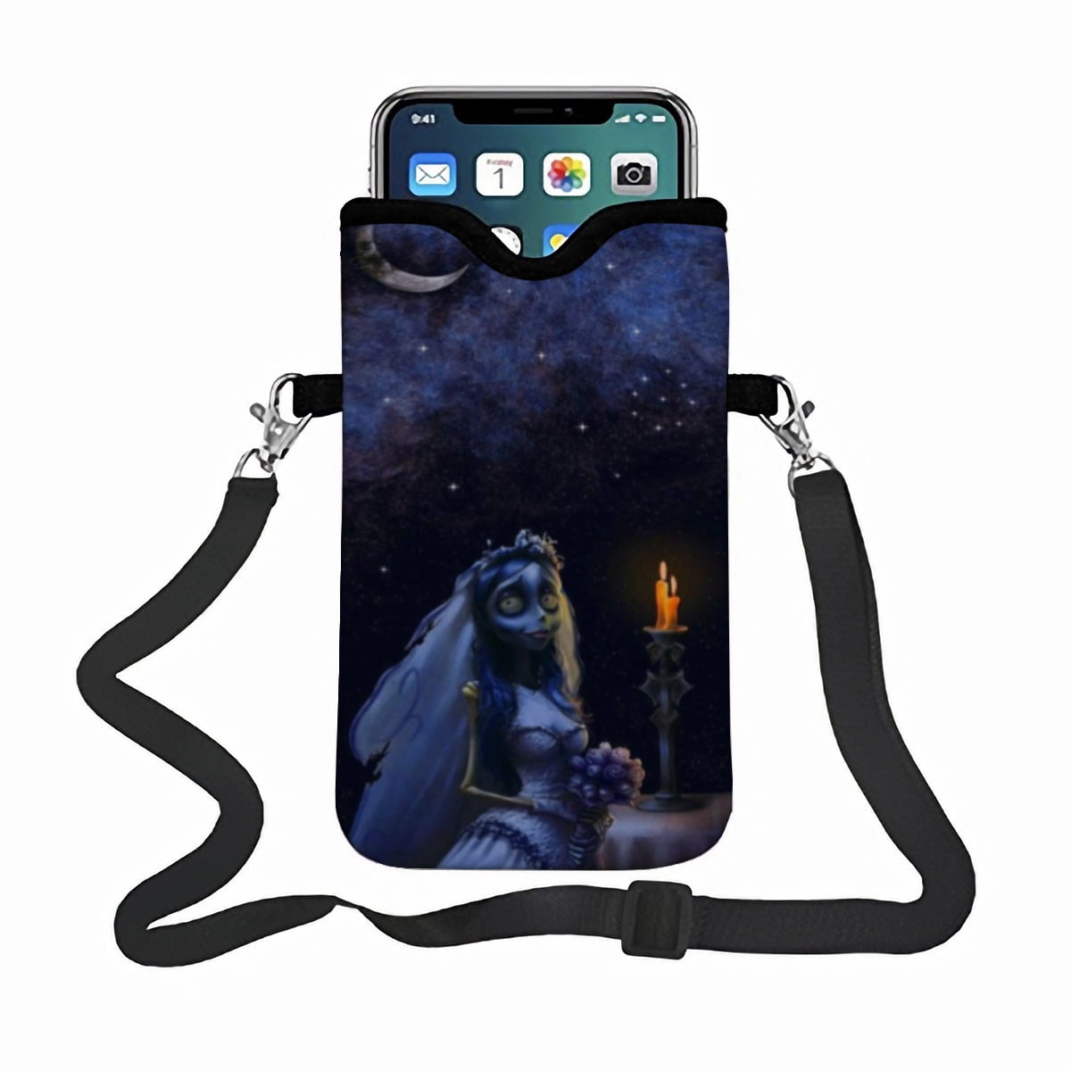 Corpse Bride phone bag, featuring an adjustable strap small satchel ...