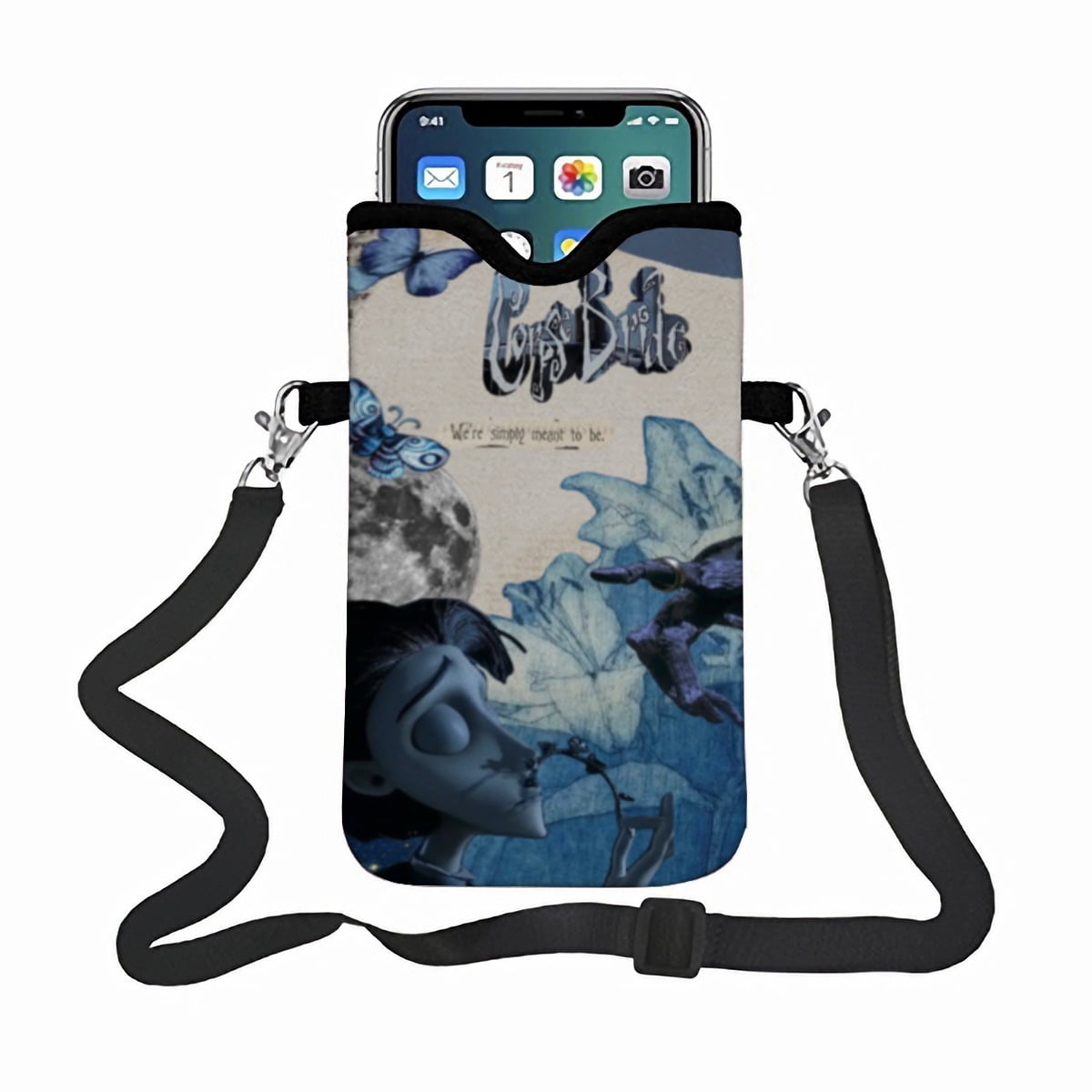 Corpse Bride phone satchel, equipped with an adjustable strap small bag ...