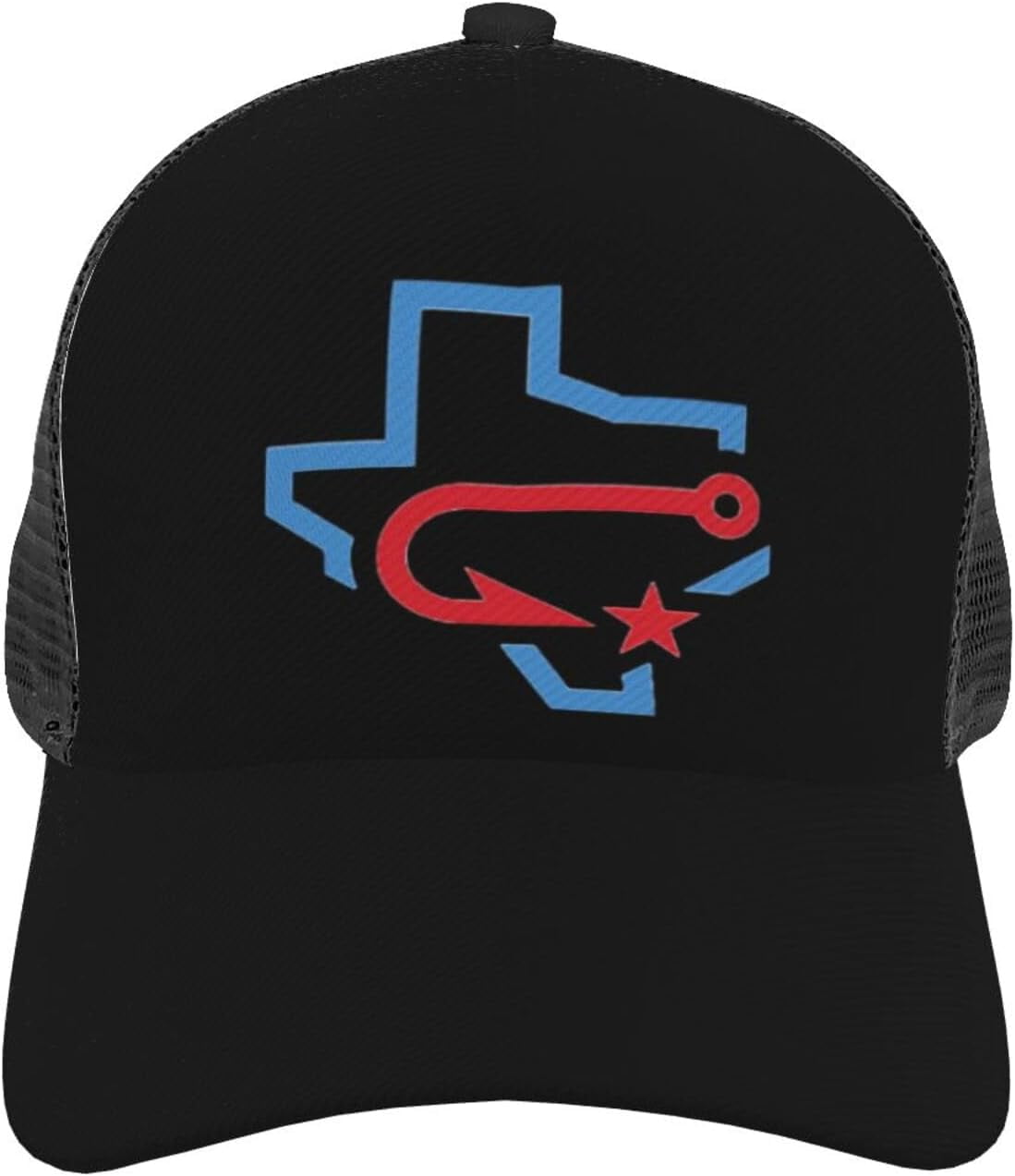 Corpus Christi Hooks Logo Curved Brim Mesh Baseball Cap Casual Sun Hat ...