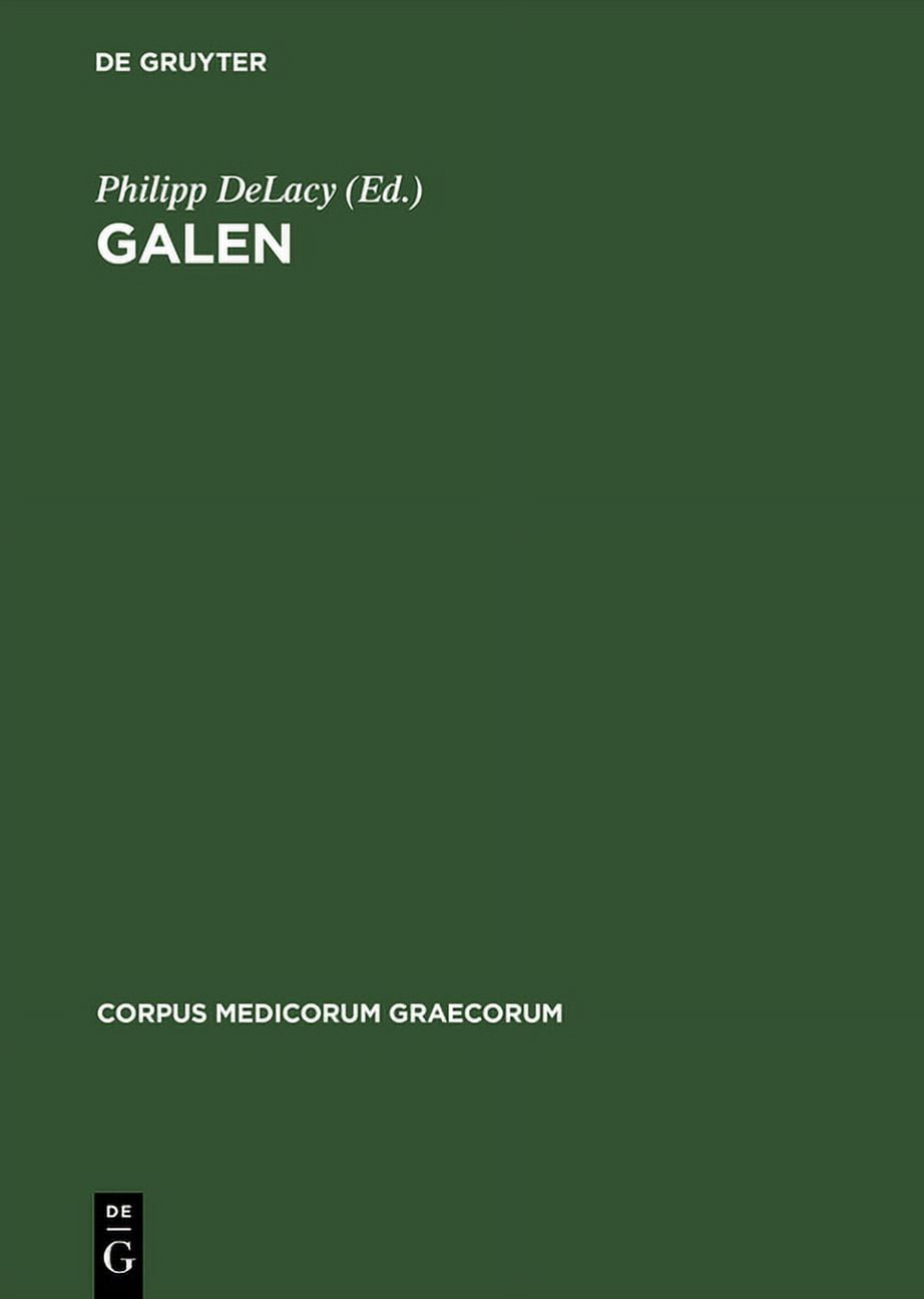 Corpus Medicorum Graecorum: Galen: On Semen (Hardcover) - Walmart.com