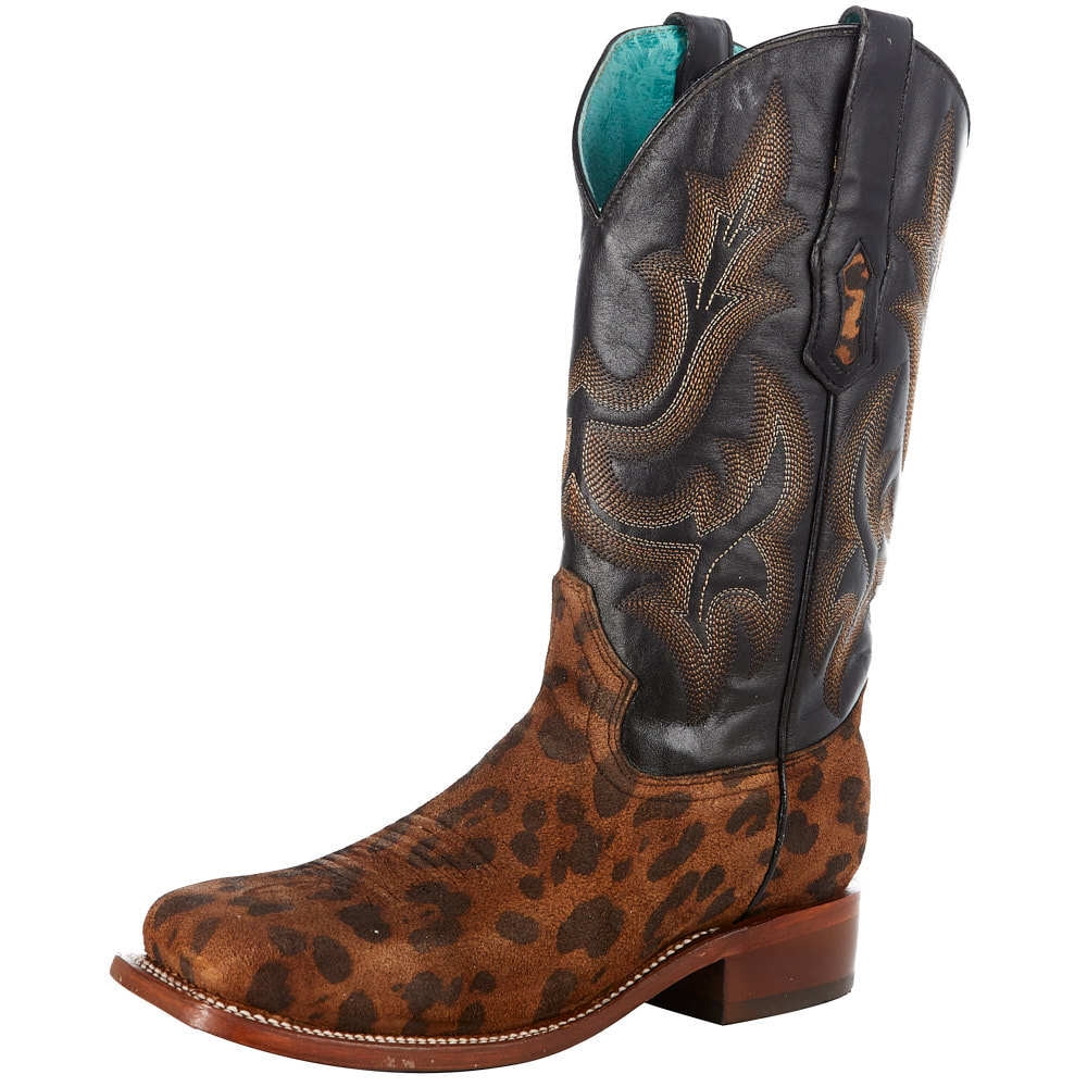 Corral Boots Womens A4144 Women`s Corral Embroidered Boot 5.5 B Camel/Black - Walmart.com