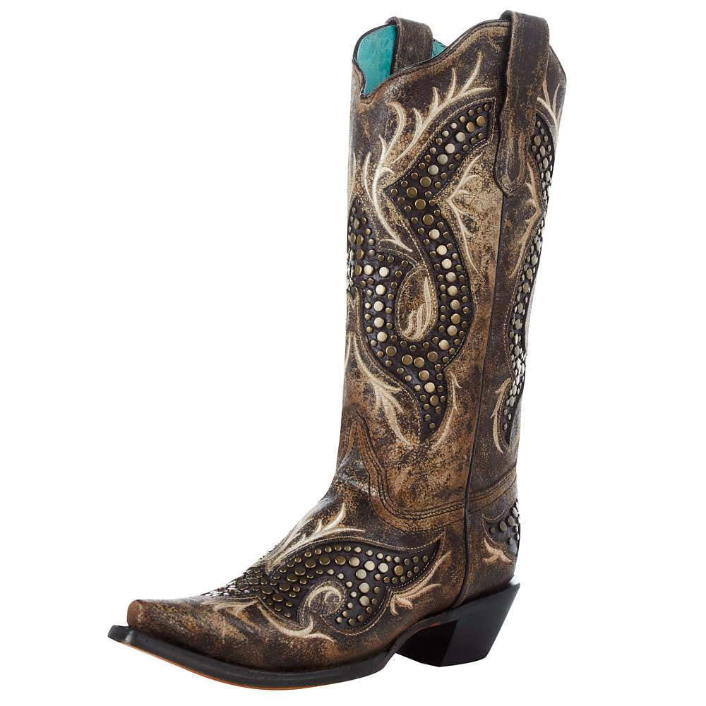 Corral Boots Womens C3794 Women`s Corral Overlay 13` Top Boot 6.5 B ...