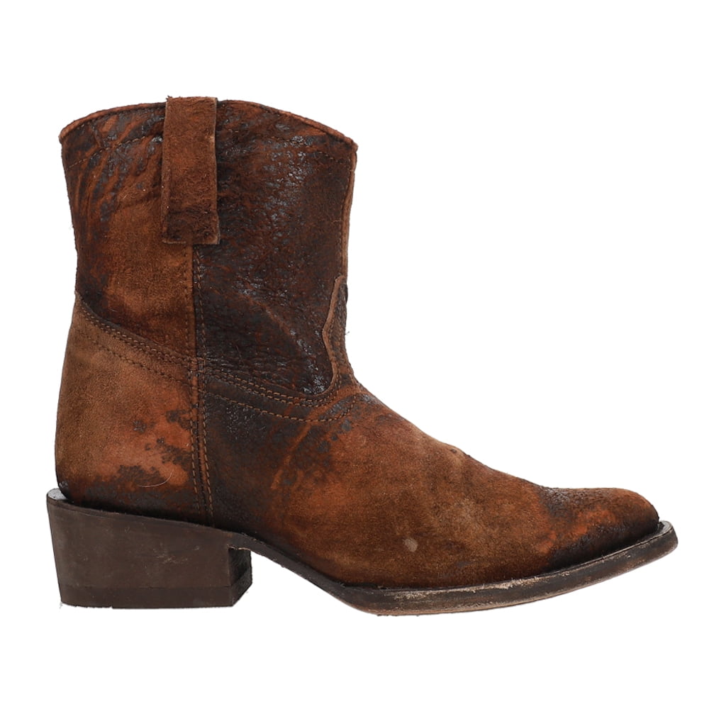 Corral Boots Womens Lamb Round Toe Cowboy Ankle Boots - Walmart.com