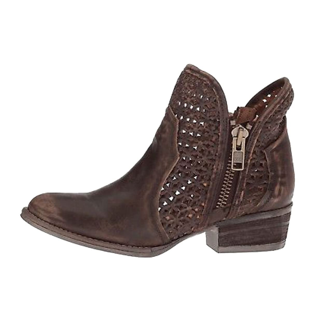 Corral Circle G Women's Brown Cutout Shortie Boot (12, M) - Walmart.com