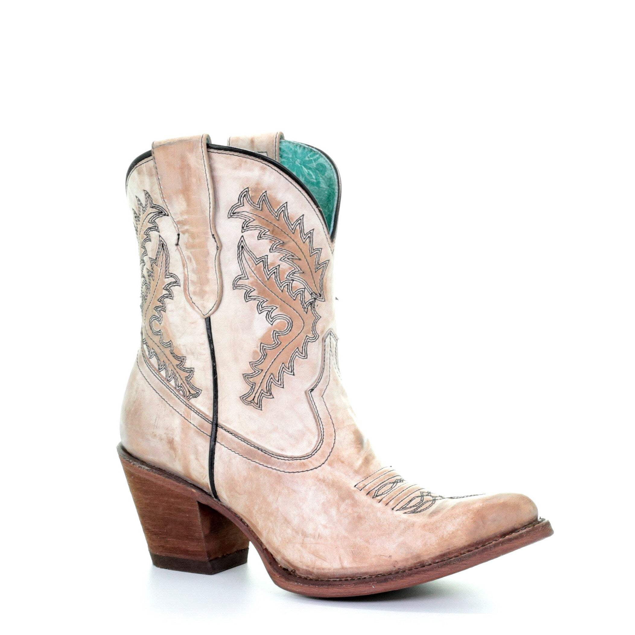 Corral Ladies Rose Embroidery Bootie E1437 - Walmart.com