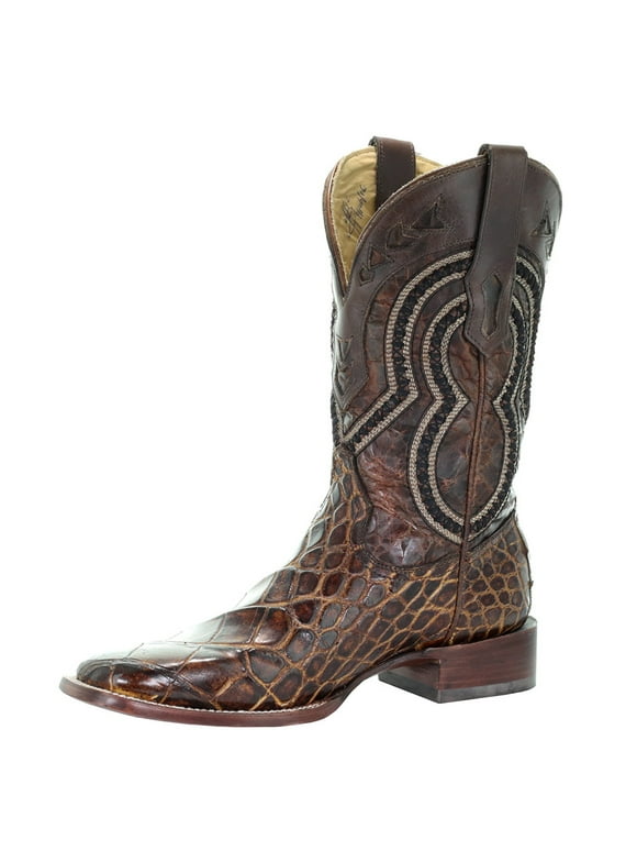 Alligator Square Toe Boots