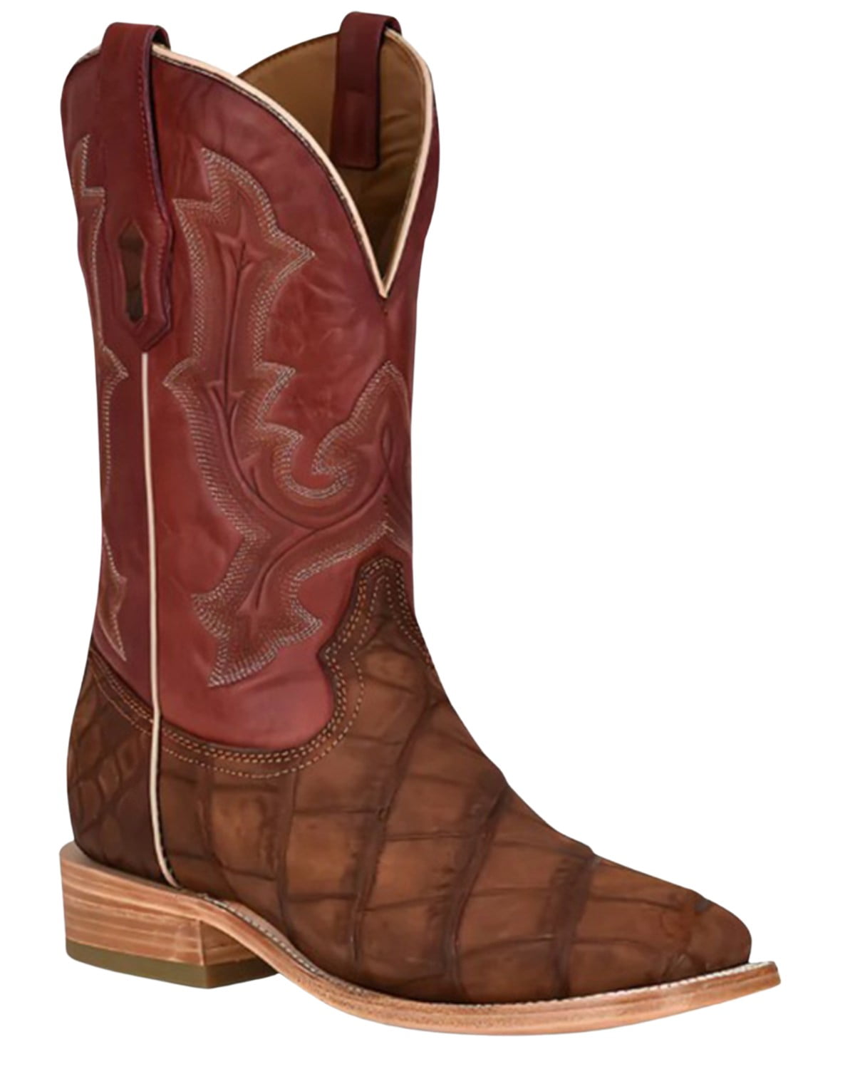 Corral Western Boots Mens 12" Alligator Embroidery Cognac A4222 ...