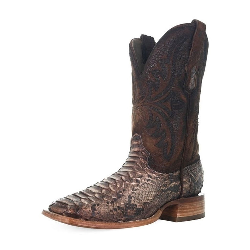 Corral Western Boots Mens Python Lamb Square Brown Tan A4499 - Walmart.com