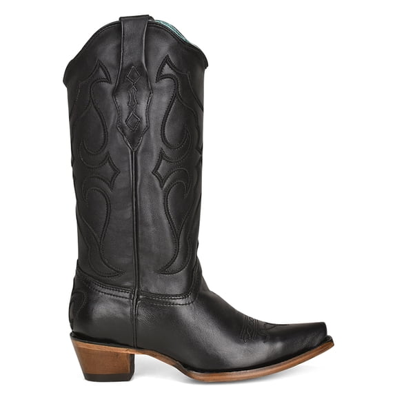 Corral Boots Womens Stitch Embroidered Snip Toe Cowboy Mid Calf Boots ...