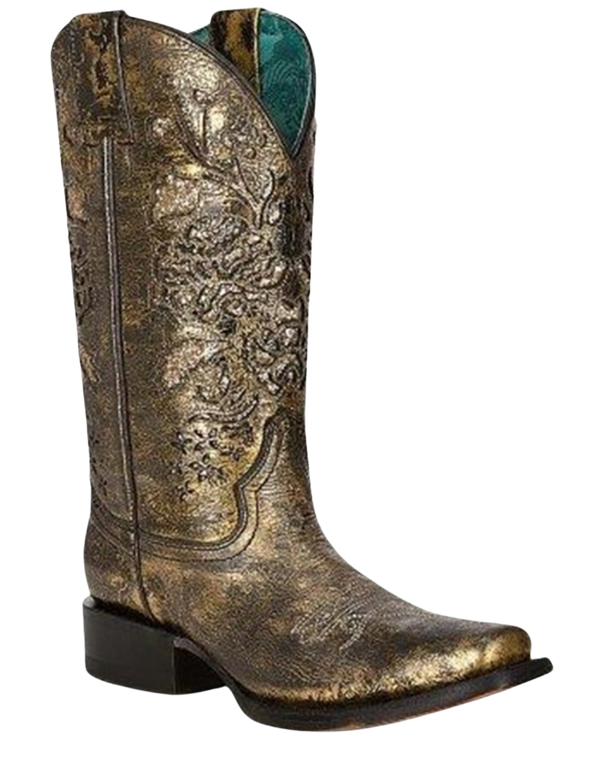 Corral Women's Metallic Western Boot Snip Toe - Z5097 8 1/2 M US ...