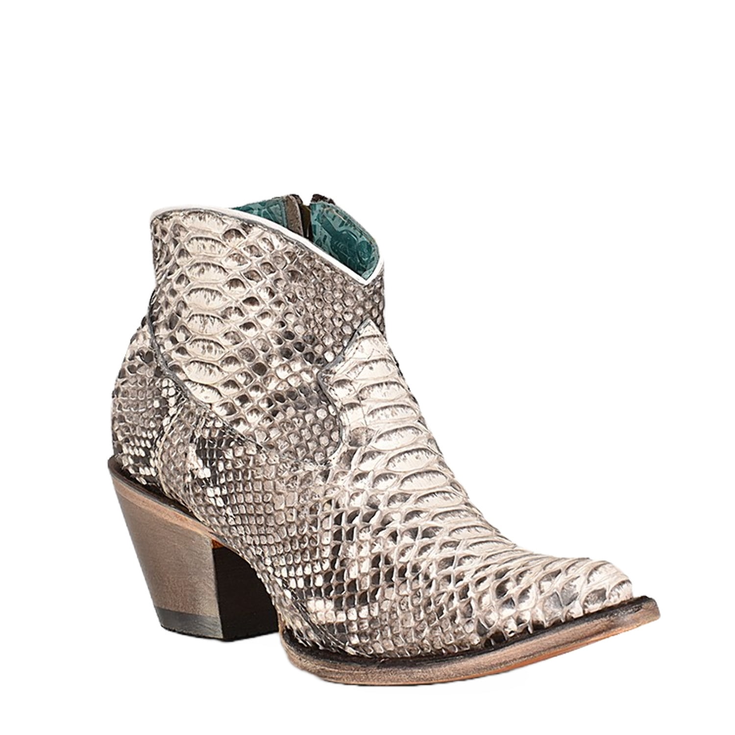 Corral Women's Natural Full Python Western Bootie - Walmart.com