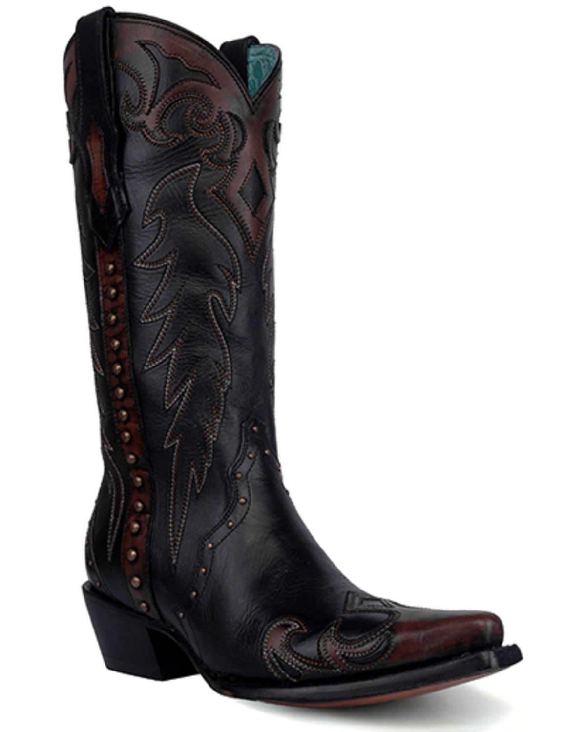 Corral Women's Triad Studded Western Boot Snip Toe - F1352 7 1/2 M US - Walmart.com