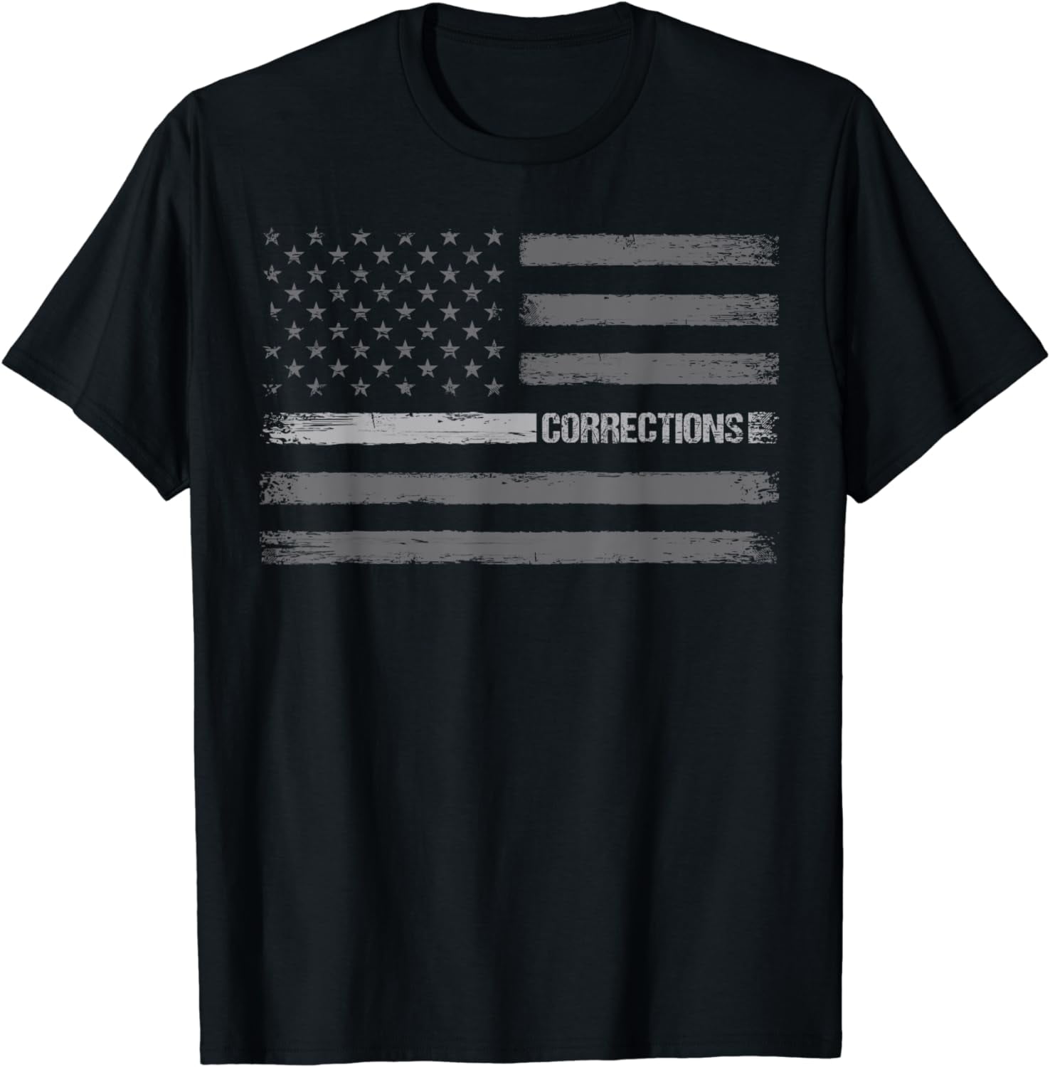 Correctional Officer American Flag Gift Vintage Corrections T-Shirt ...
